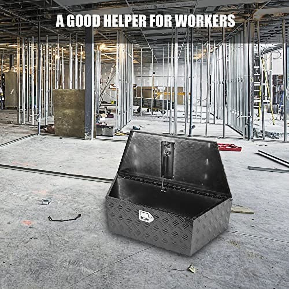 confote 39 Inch Heavy Duty Aluminum Stripes Plated Tool Box Pick Up ...