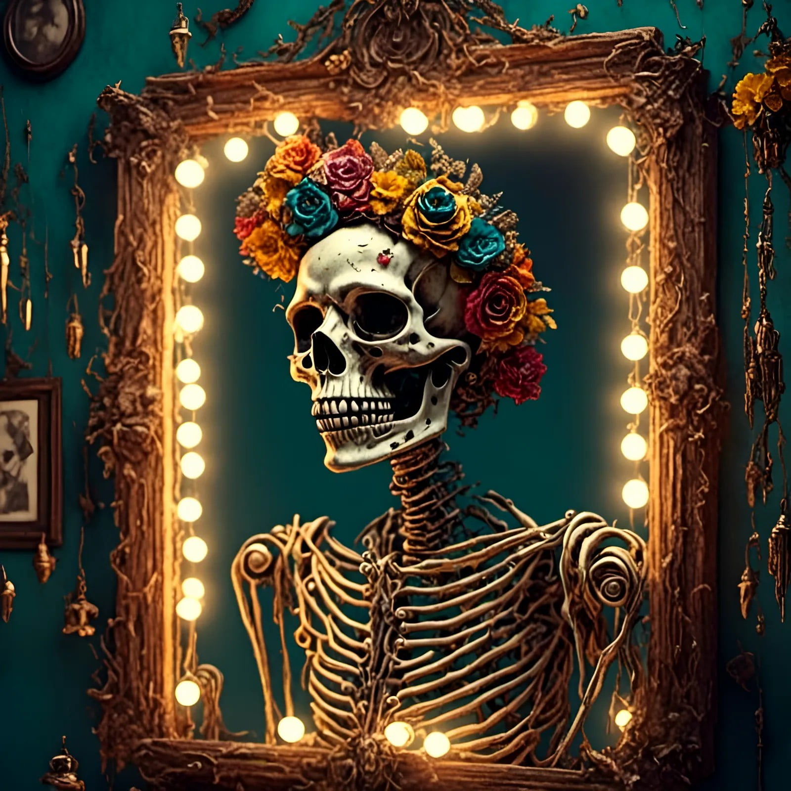 A confused skeleton with paper clip earrings 1000 adult wooden puzzles ...