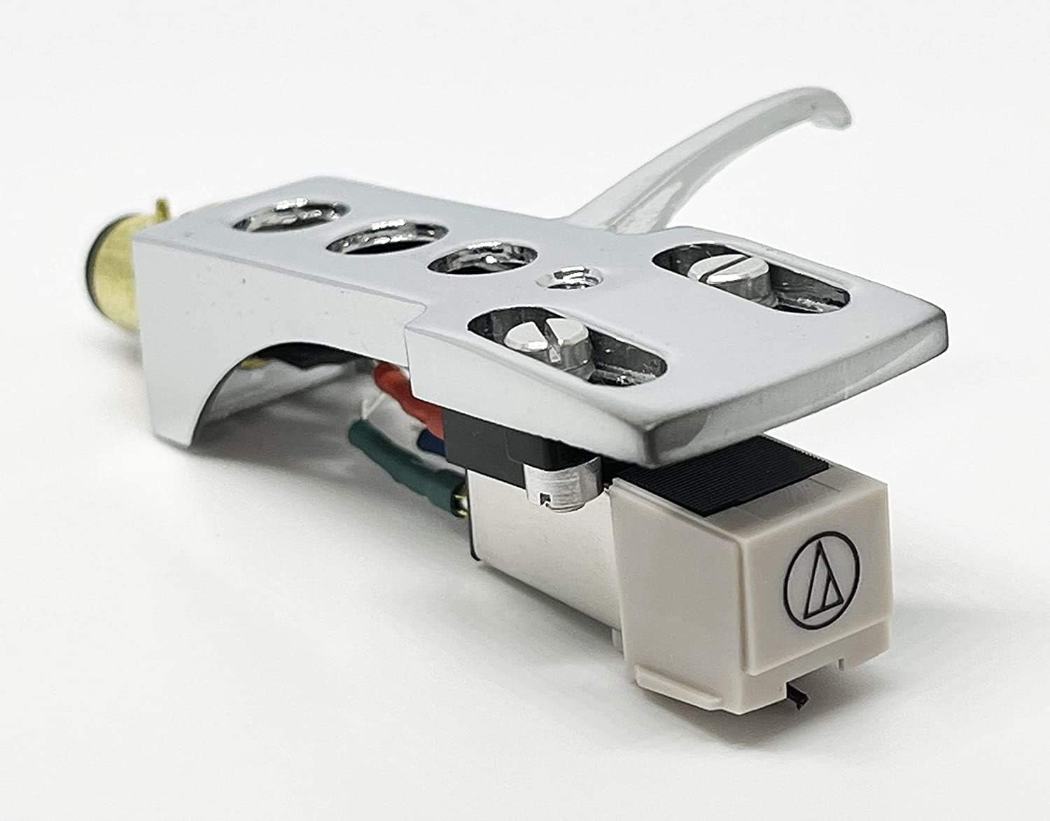 conical Stylus, needle with mounting bolts and Chrome Headshell for Technics SL-1200, SL-1210 ...