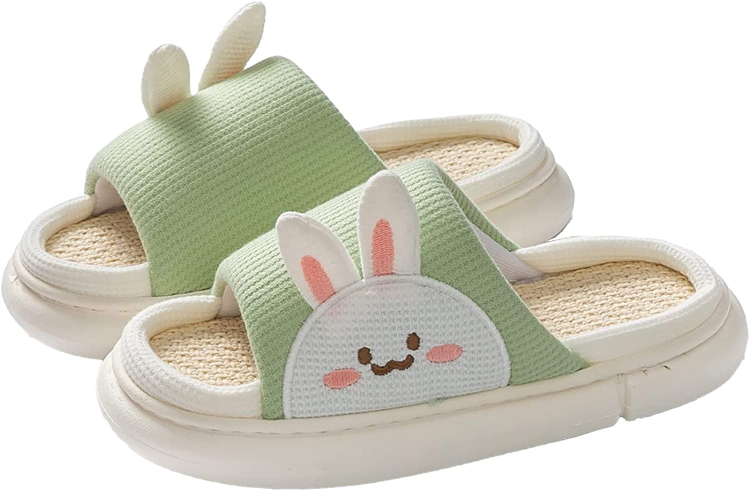 conrtems Linen Slippers - Lightweight, Safe and Non-Slip, Breathable ...