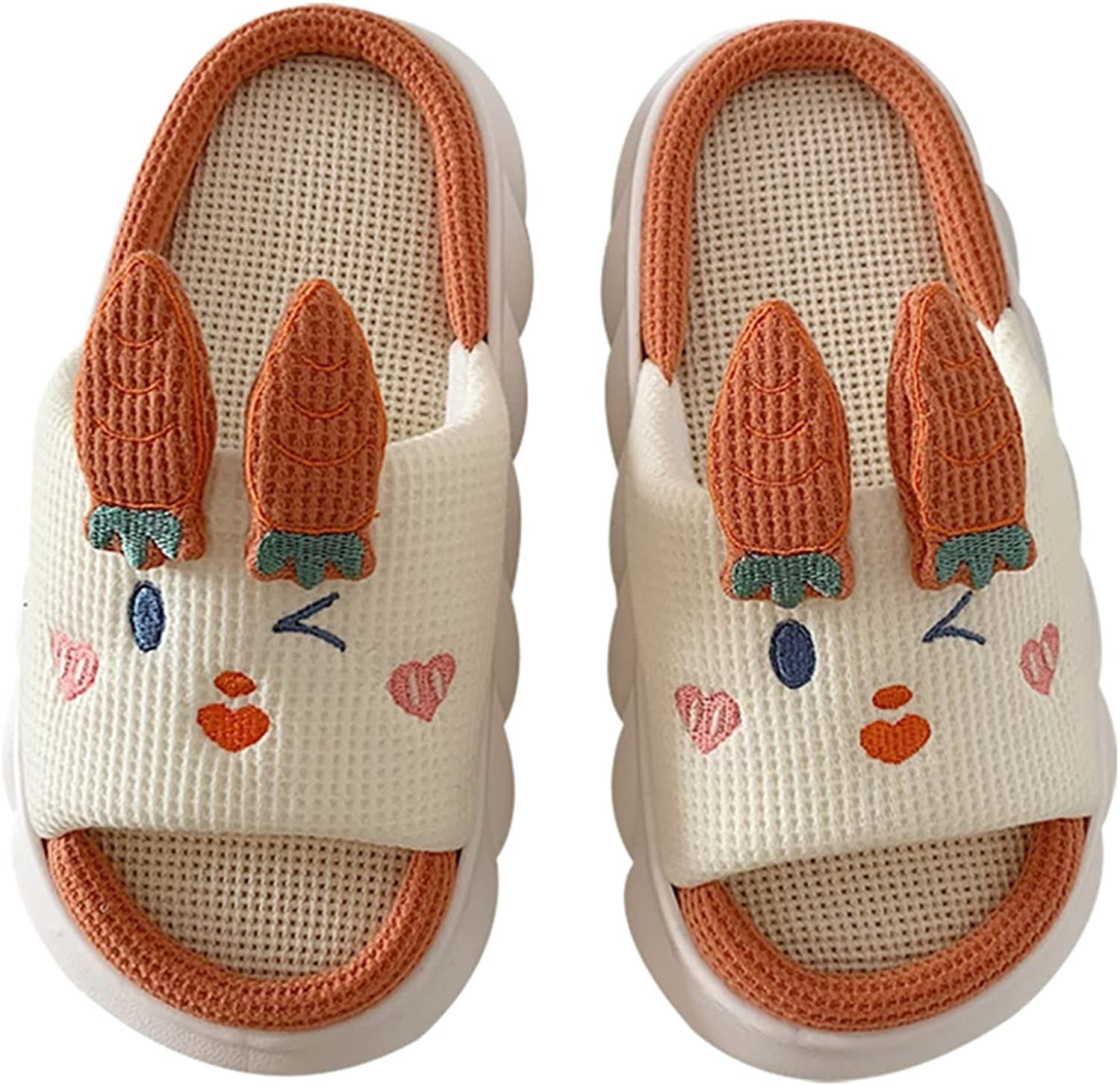 conrtems Linen Slippers - Lightweight, Safe and Non-Slip, Breathable ...