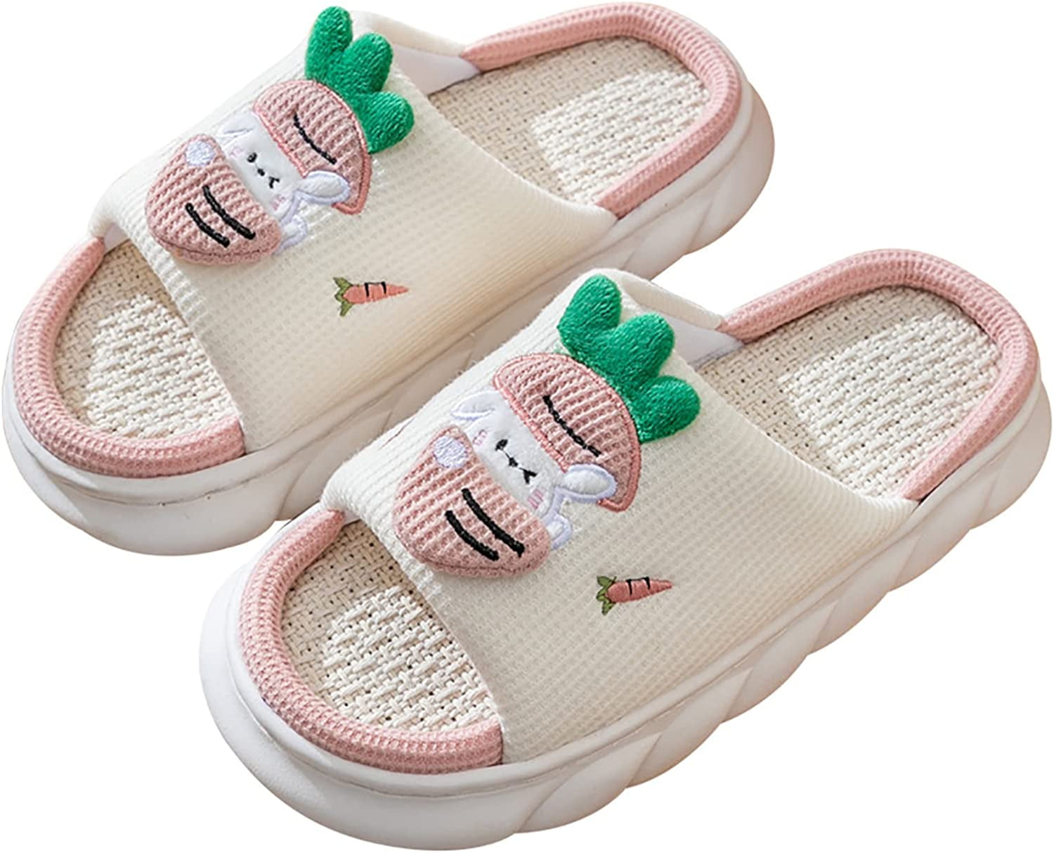 conrtems Linen Slippers - Lightweight, Safe and Non-Slip, Breathable ...