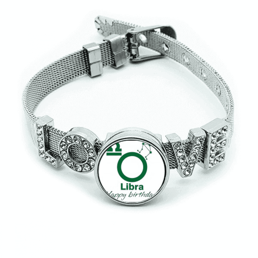 constellation fate birthday celebration Bracelet Wristband Crystal Love ...