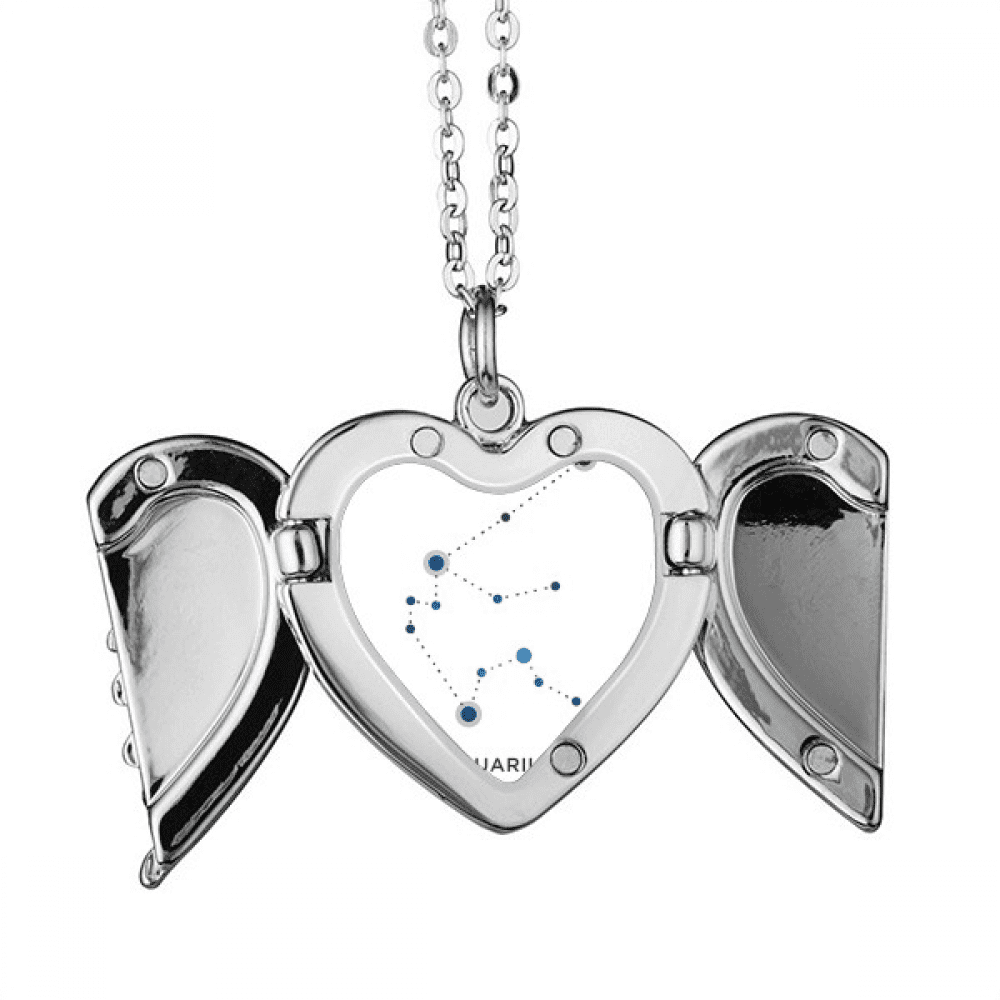constellation sign zodiac angel wings necklpendant fashion - Walmart.com