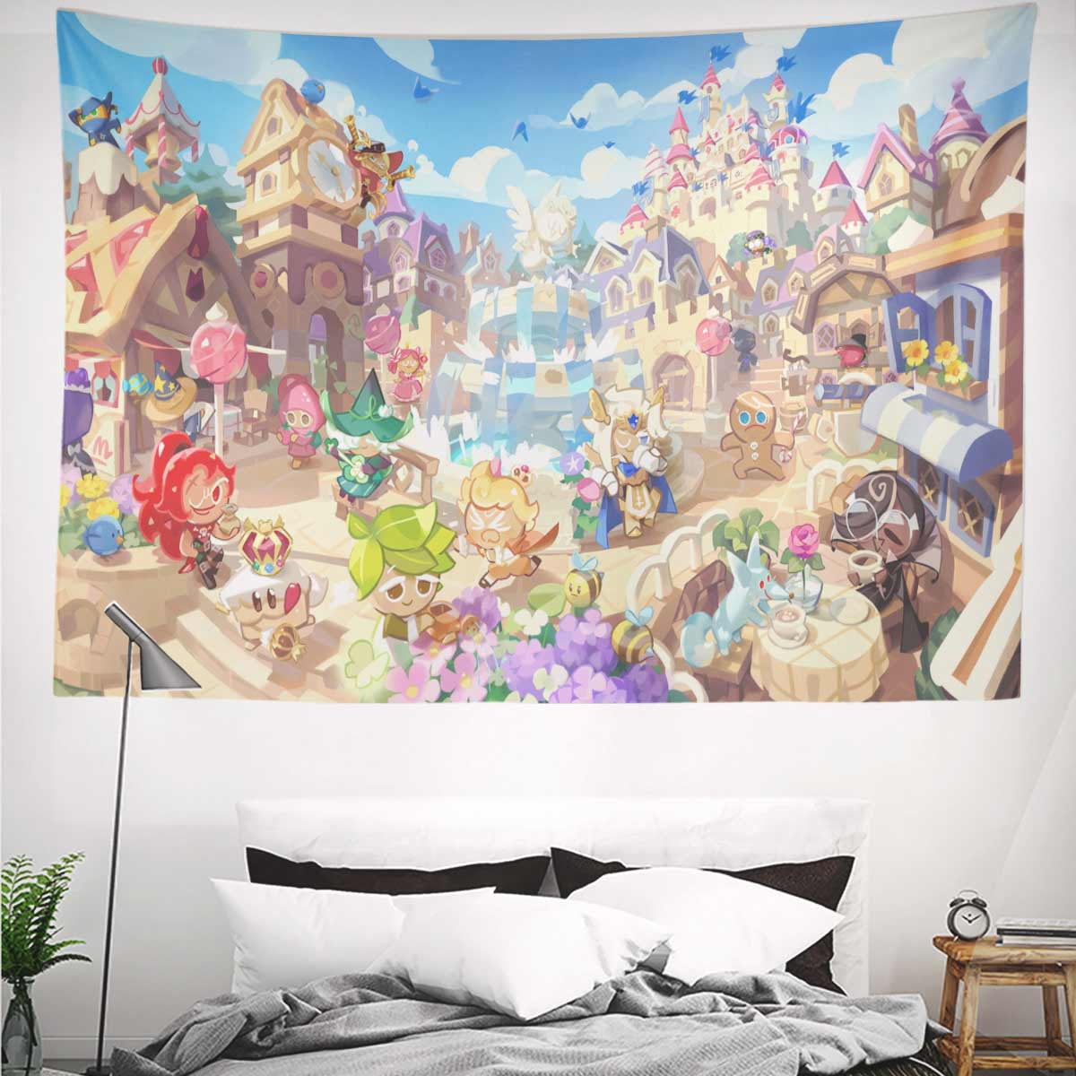 cookie run kingdom Tapestry Gift Wall Hanging Backdrop for Room Bedroom Girls Fans Background ...