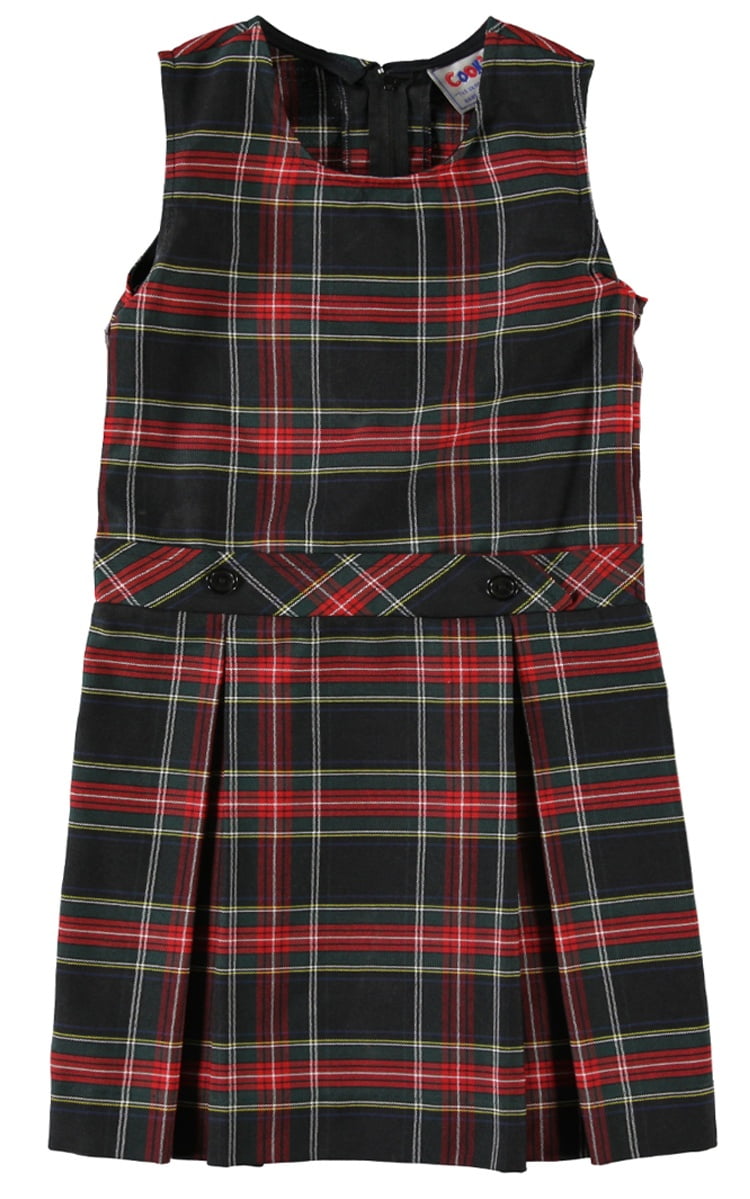 cookie's brand little girls' bib front jumper with kick pleats (sizes 2 ...