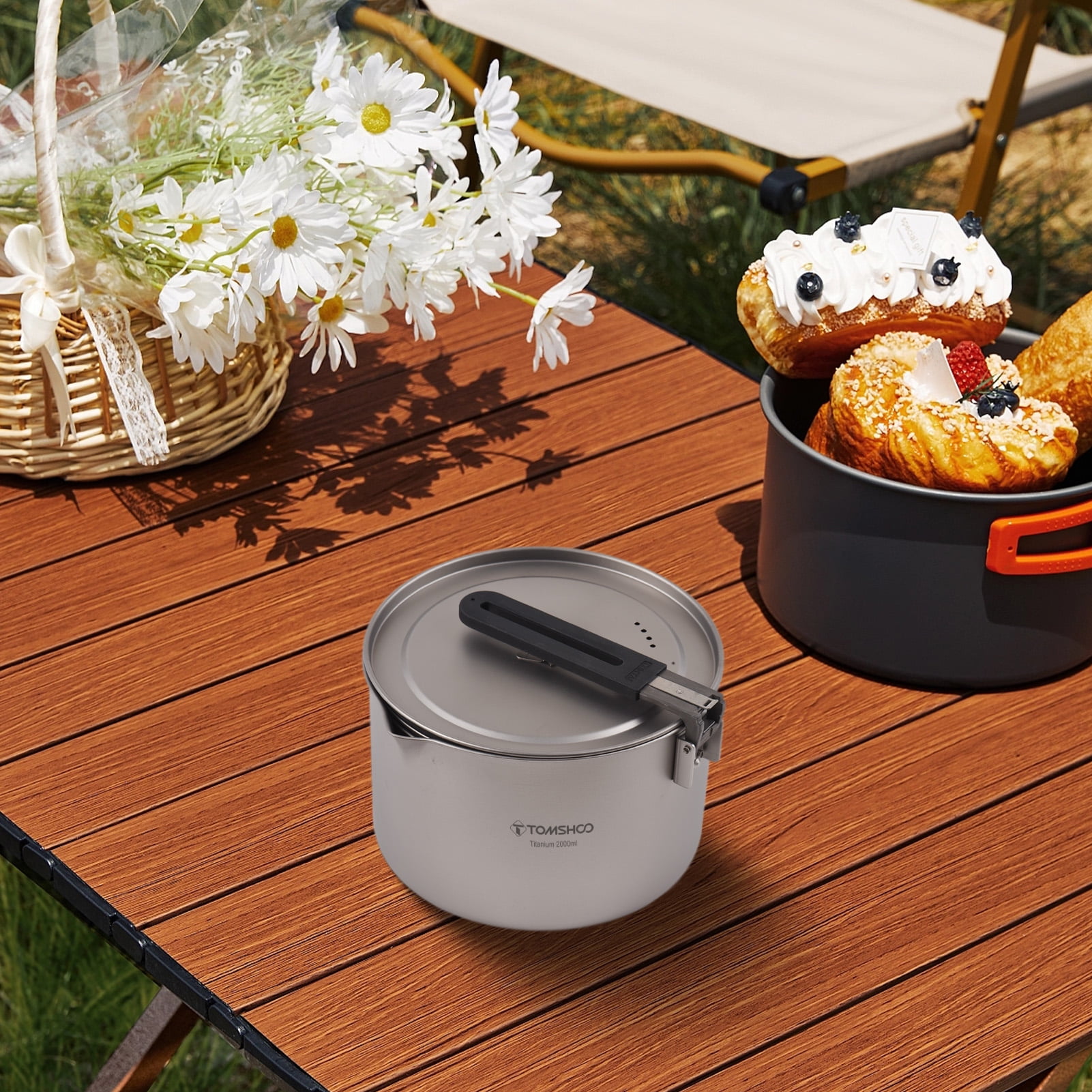 cookware, Stock Handle Stock Pot Lid Collapsible Pot With 2l Soup Stove ...