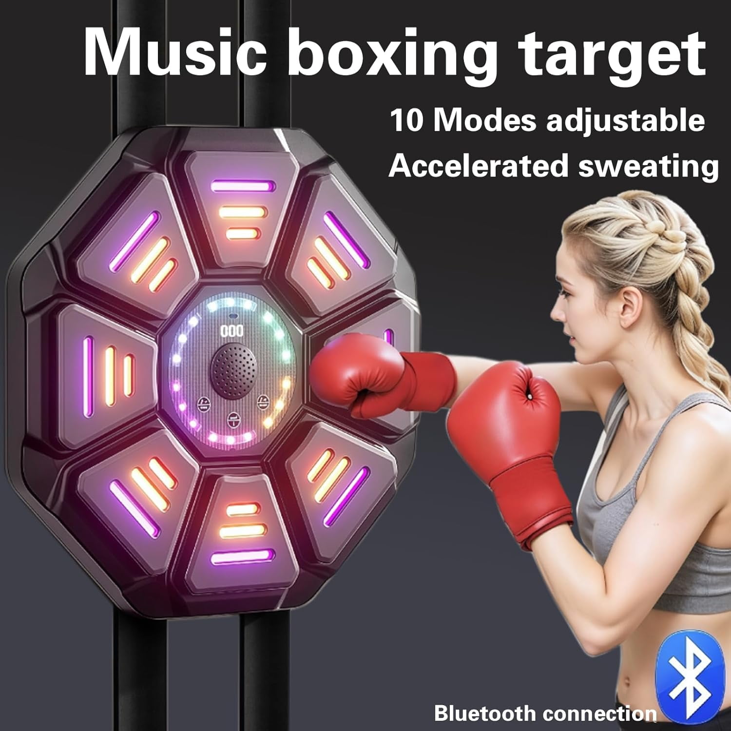Very cool 2025 music boxing machine with boxing gloves music punching ...