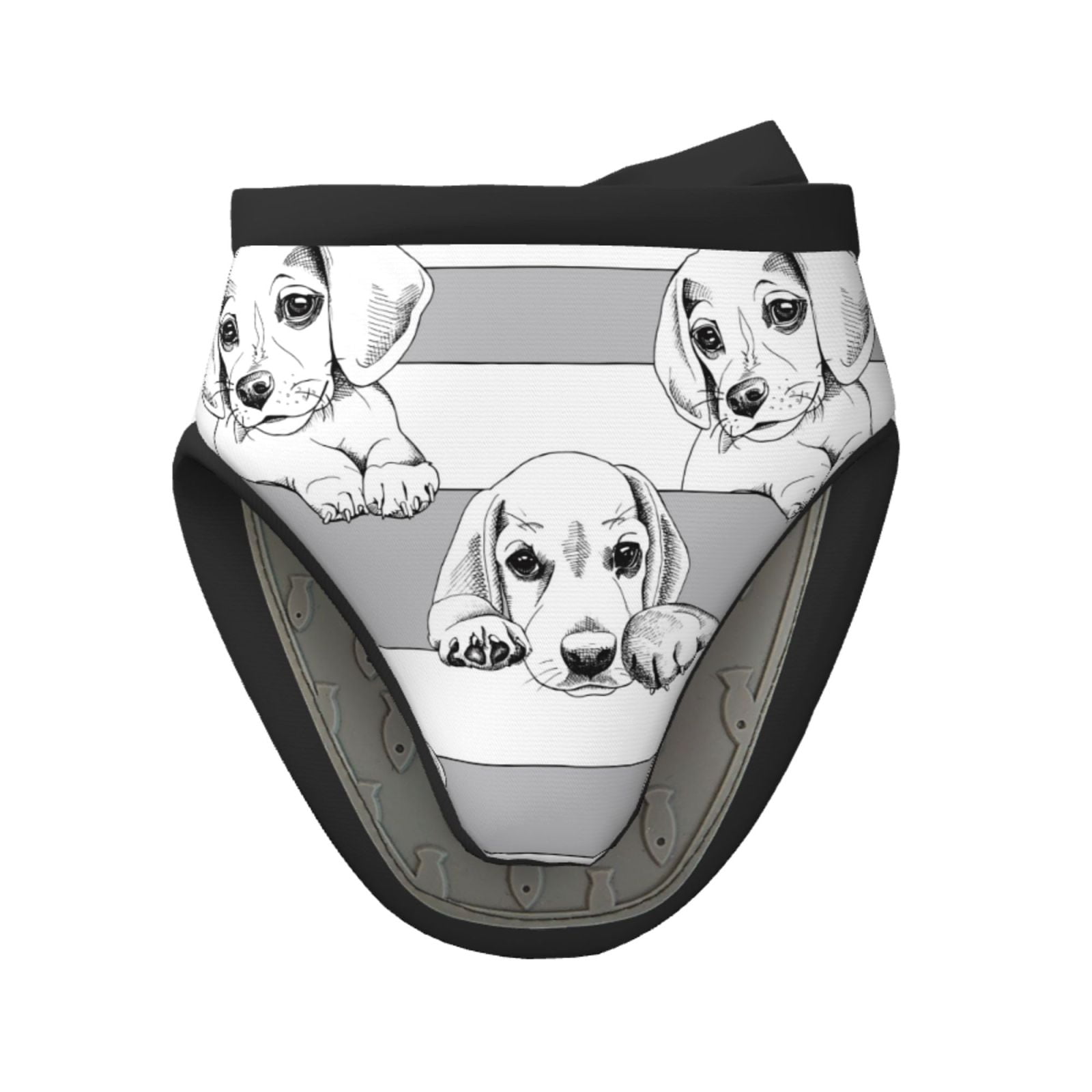 cool Beagle Dog Oven Mitts Heat Resistant, Soft Lining Silicone Mini ...