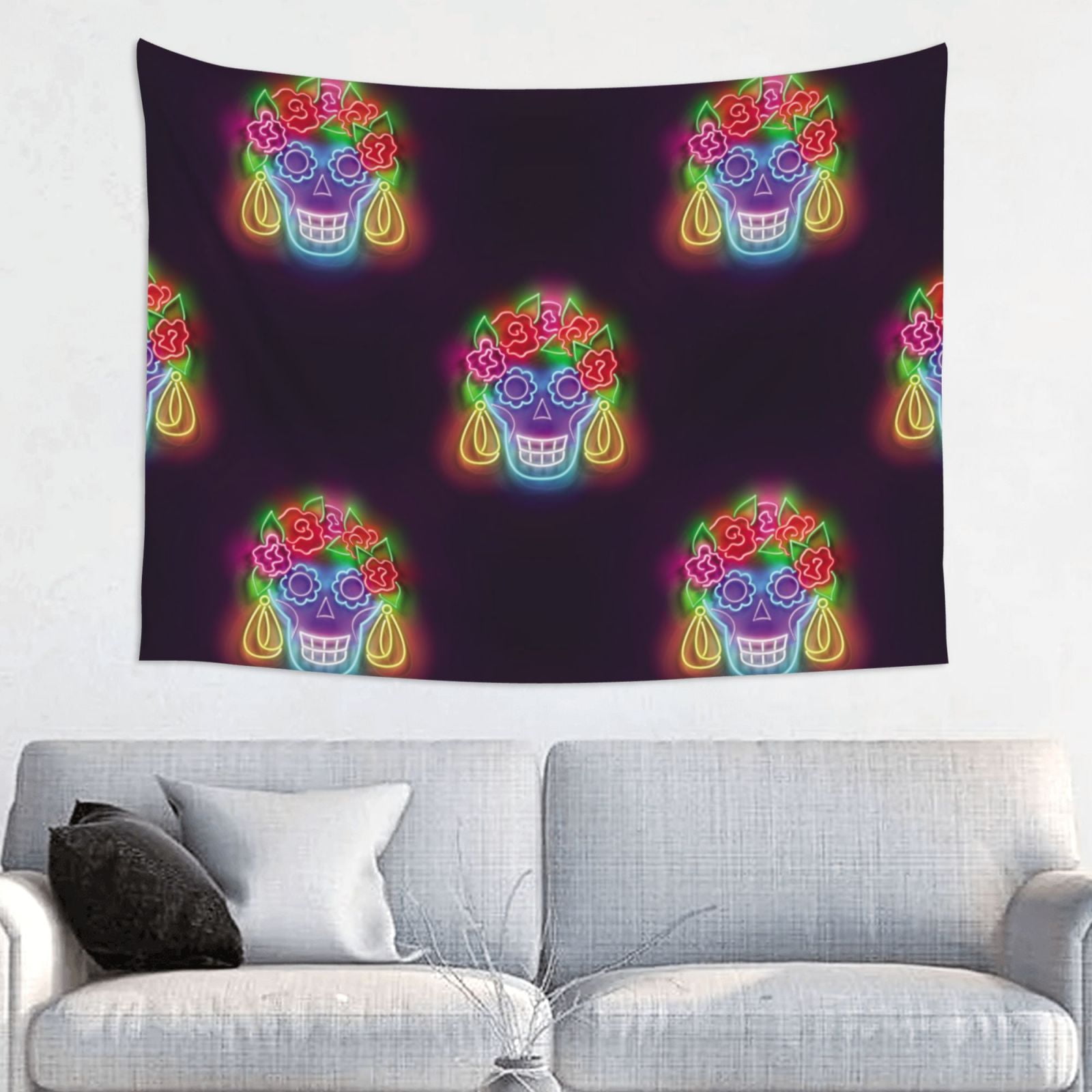 cool Light Bulb Pattern Tapestry Home Decor Tapestry Wall Hanging ...