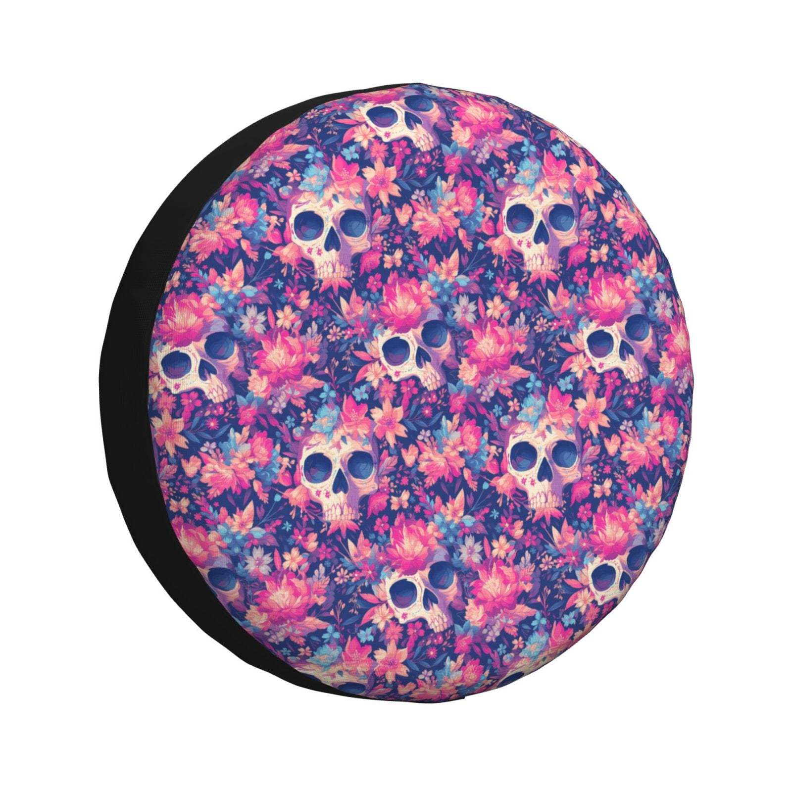 cool Skull flower colorful Spare Tire Cover for Trailer Camper RV Truck ...