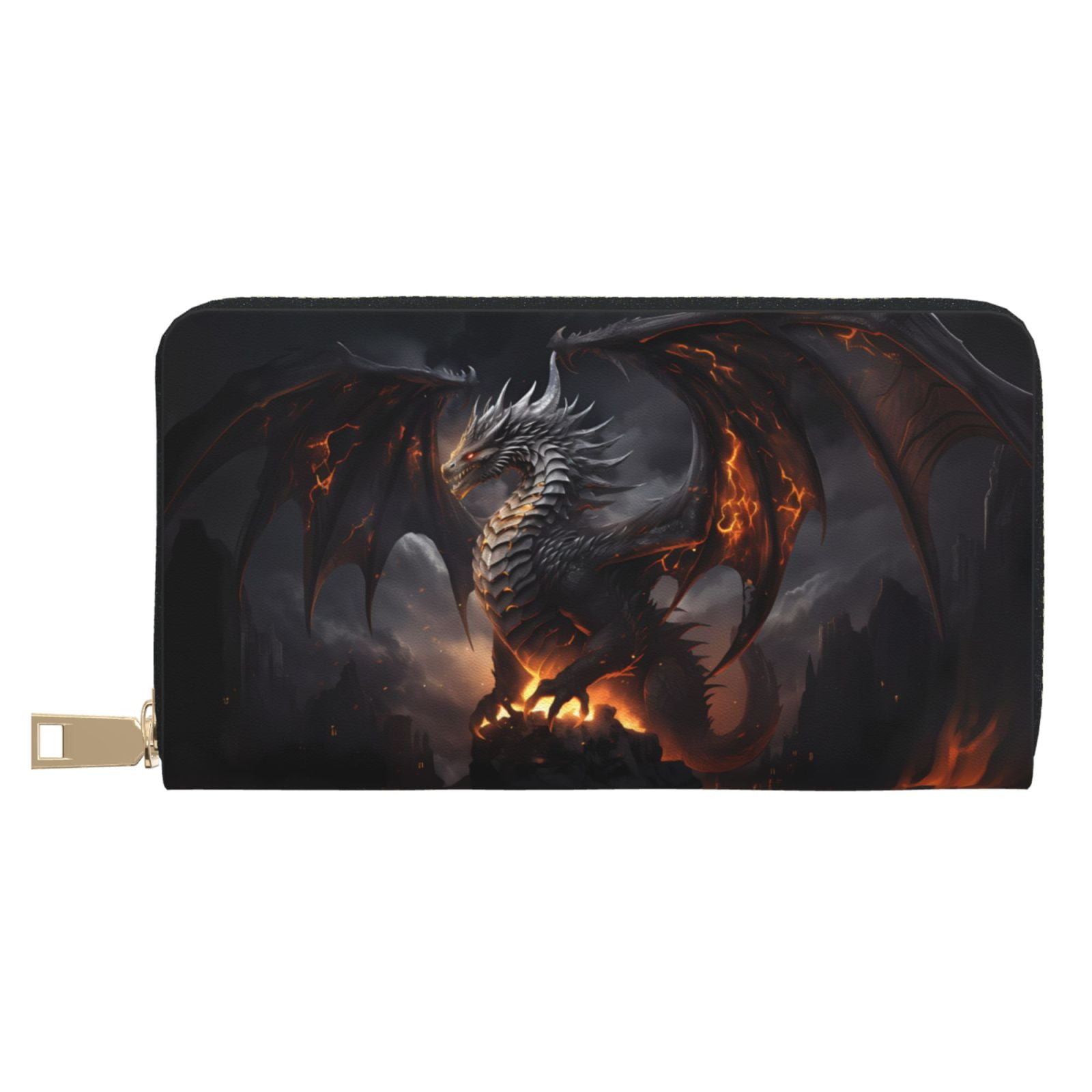 cool fire dragon Wallet Women, Leather Bifold Multi Card Wallet, Women ...