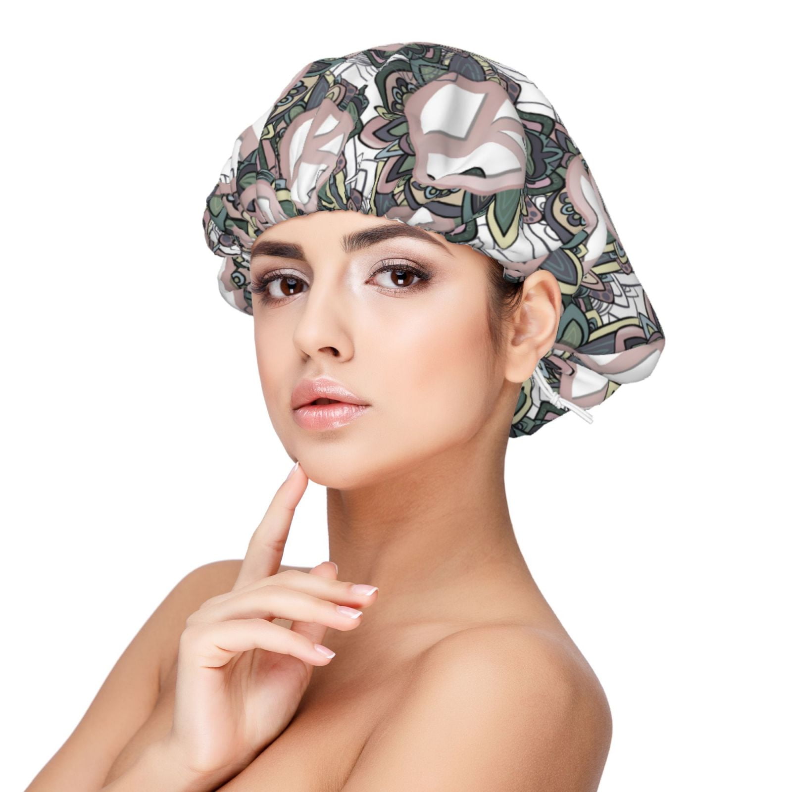 cool flower peace sign Silk Bonnet for Sleeping Women Men, Adjustable ...