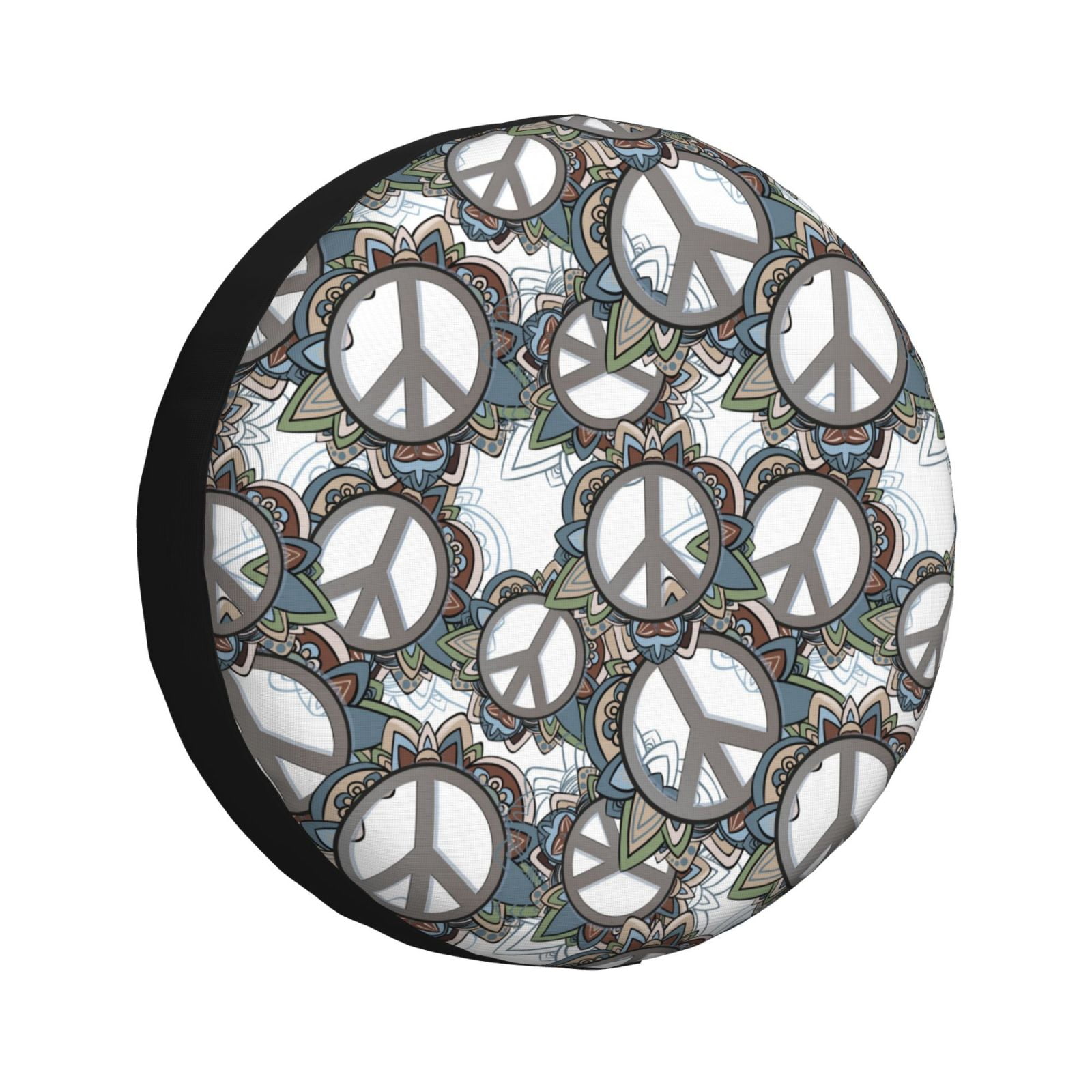 cool grey peace sign Spare Tire Cover for Trailer Camper RV Truck SUV ...
