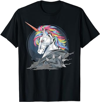 cool rocker unicorn gift for lover rockstar magical creature T-Shirt ...