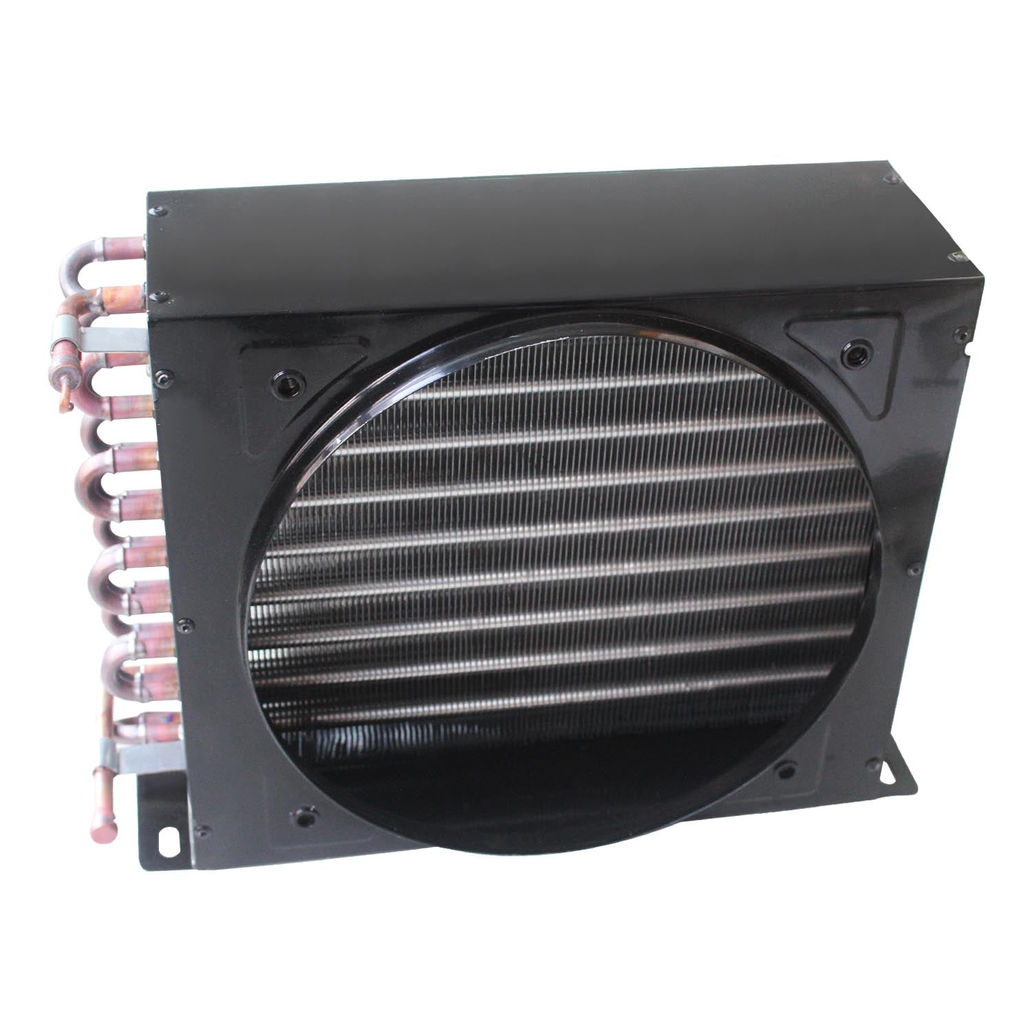 copper fin tube radiators fin heat exchangers air conditioner condenser ...