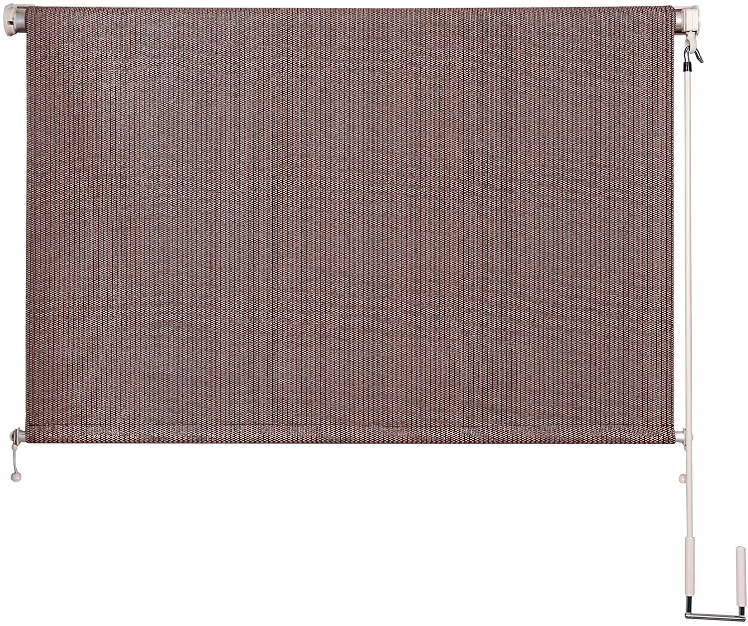 cordless crank operated child safe roller outdoor/exterior solar sun ...