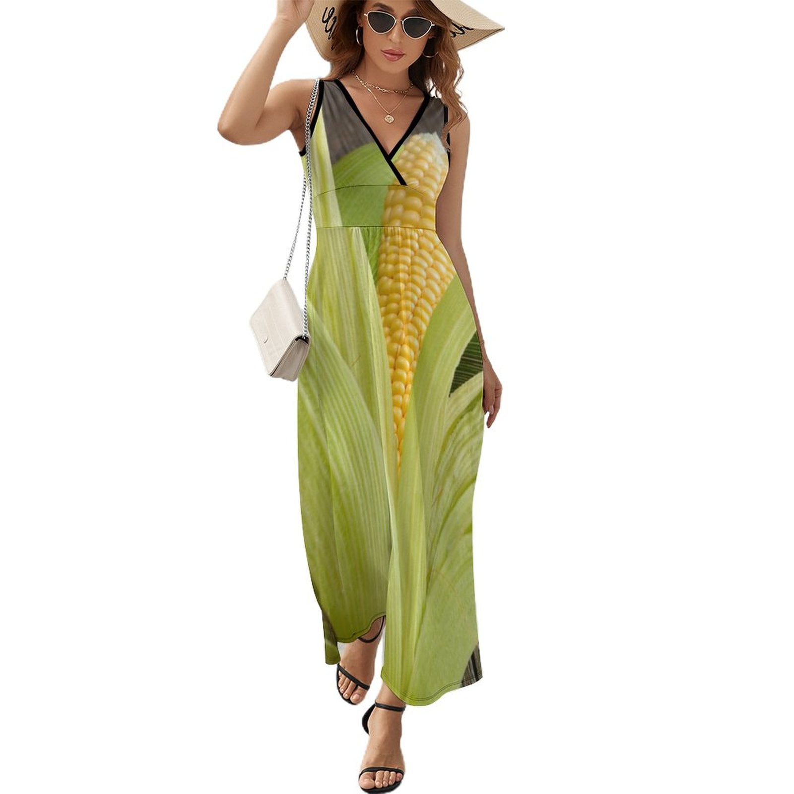 corn cob Sleeveless Dress Elegant gown summer clothes for women party ...