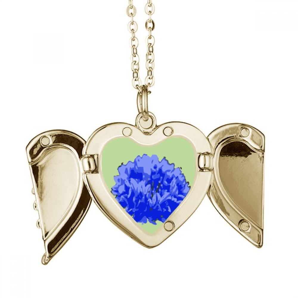 cornflower hy german eu folded wings peach heart pendant necklace ...