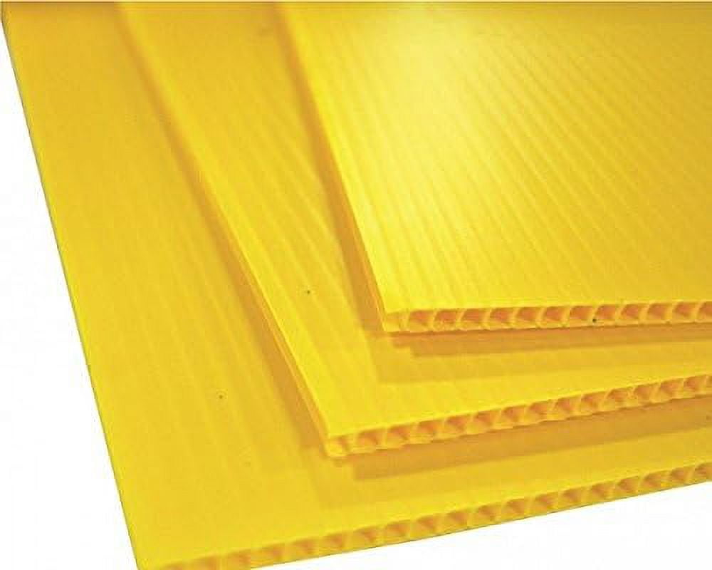 corrugated plastic cardboard sign blank short fluted 24" x 18" 4mm ...