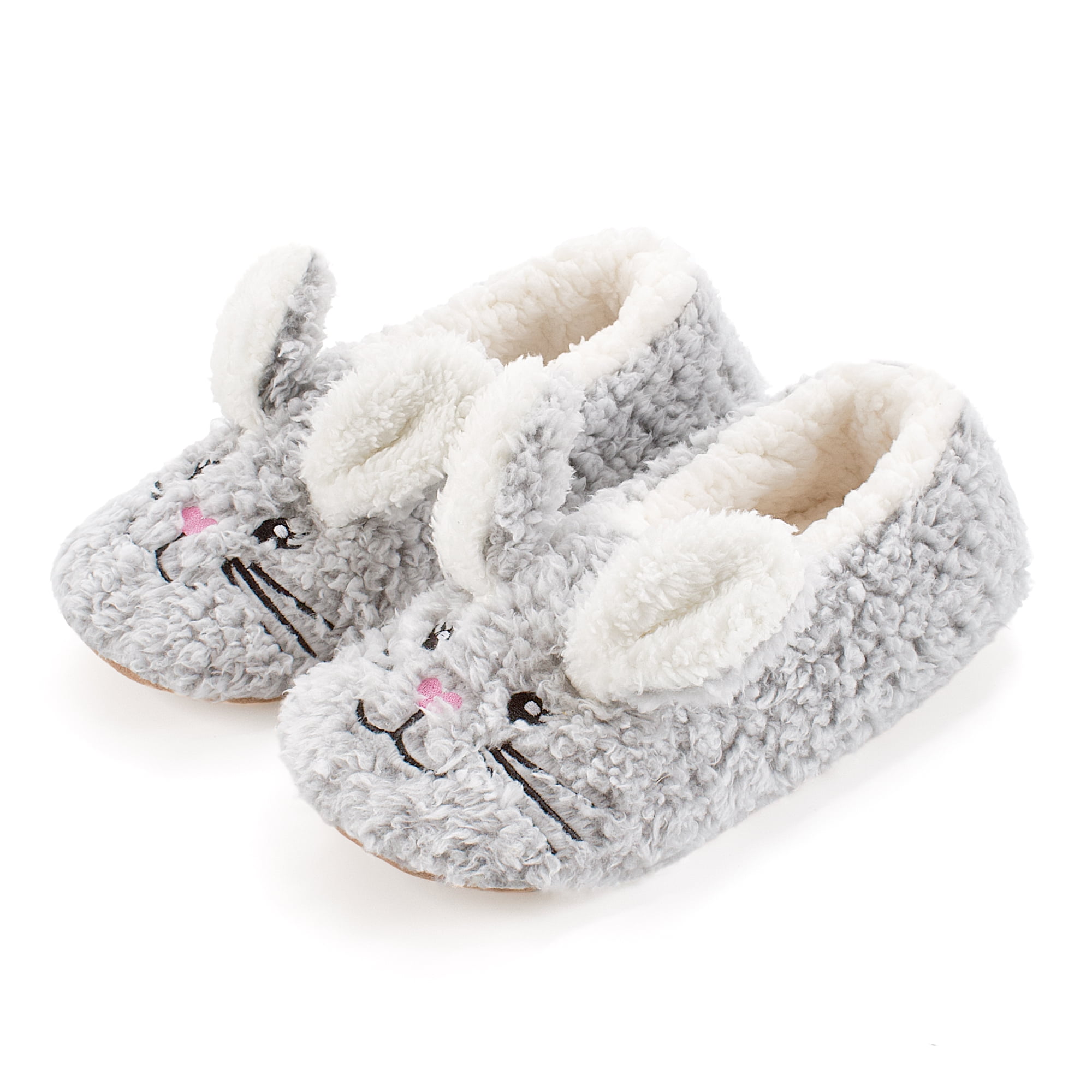 cosyone1997 Cute Fuzzy Animal Slippers for Girls, Warm Fluffy Bedroom ...