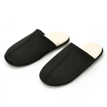 LORDFON Memory Foam Mens Slippers Slip-On House Slippers, Indoor ...