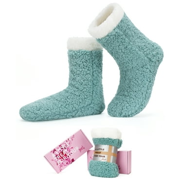 Cozylook Cute Animal Slipper Socks for Toddler Kids Girls Women – Fuzzy Fluffy Sherpa Lined, Non ...