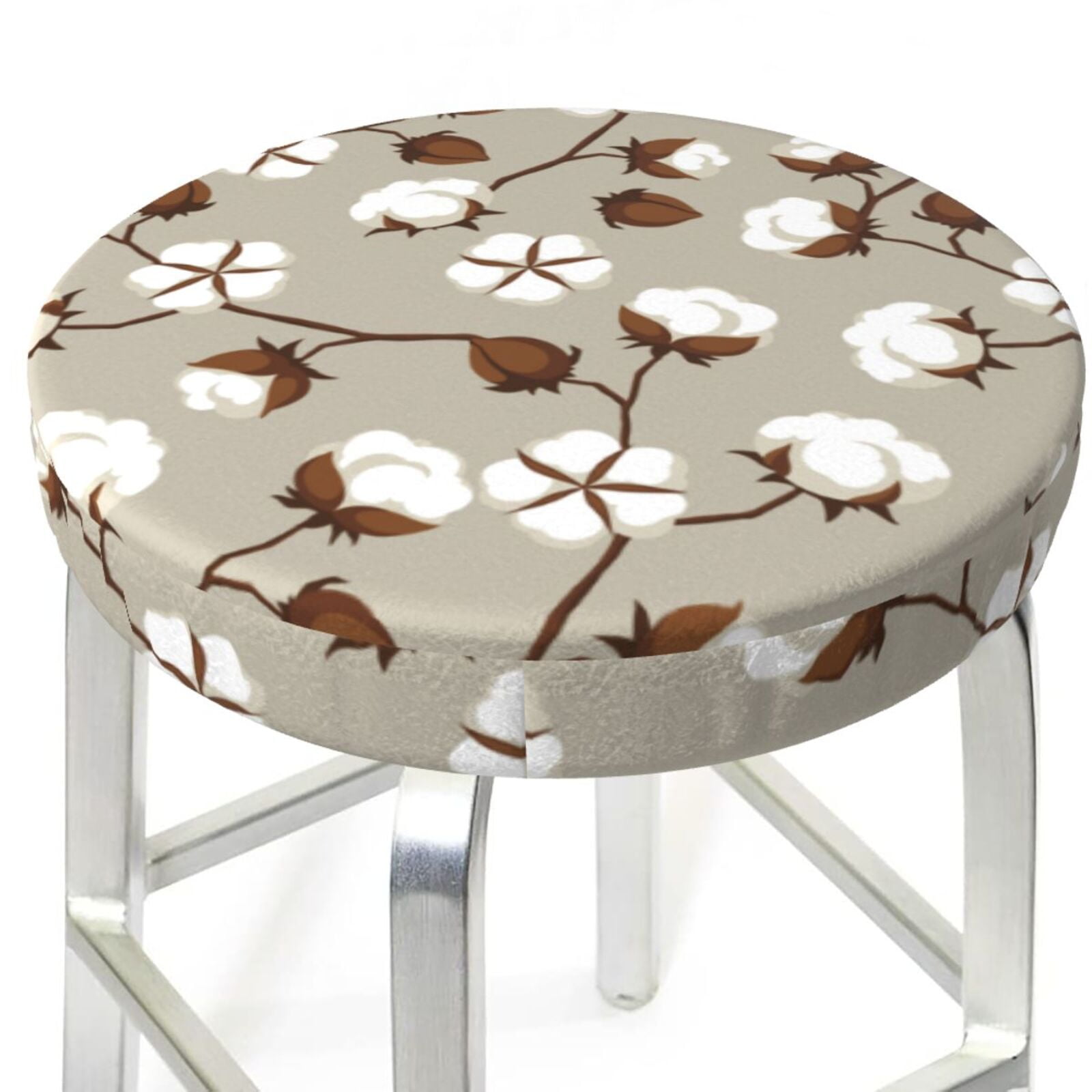cotton tree Round Bar Stool Seat Covers, Elastic Round Chair Cover ...