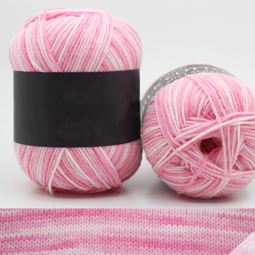 cotton yarn 5 Rolls of Multicolor Gradient Cotton Yarn Crochet Thread ...