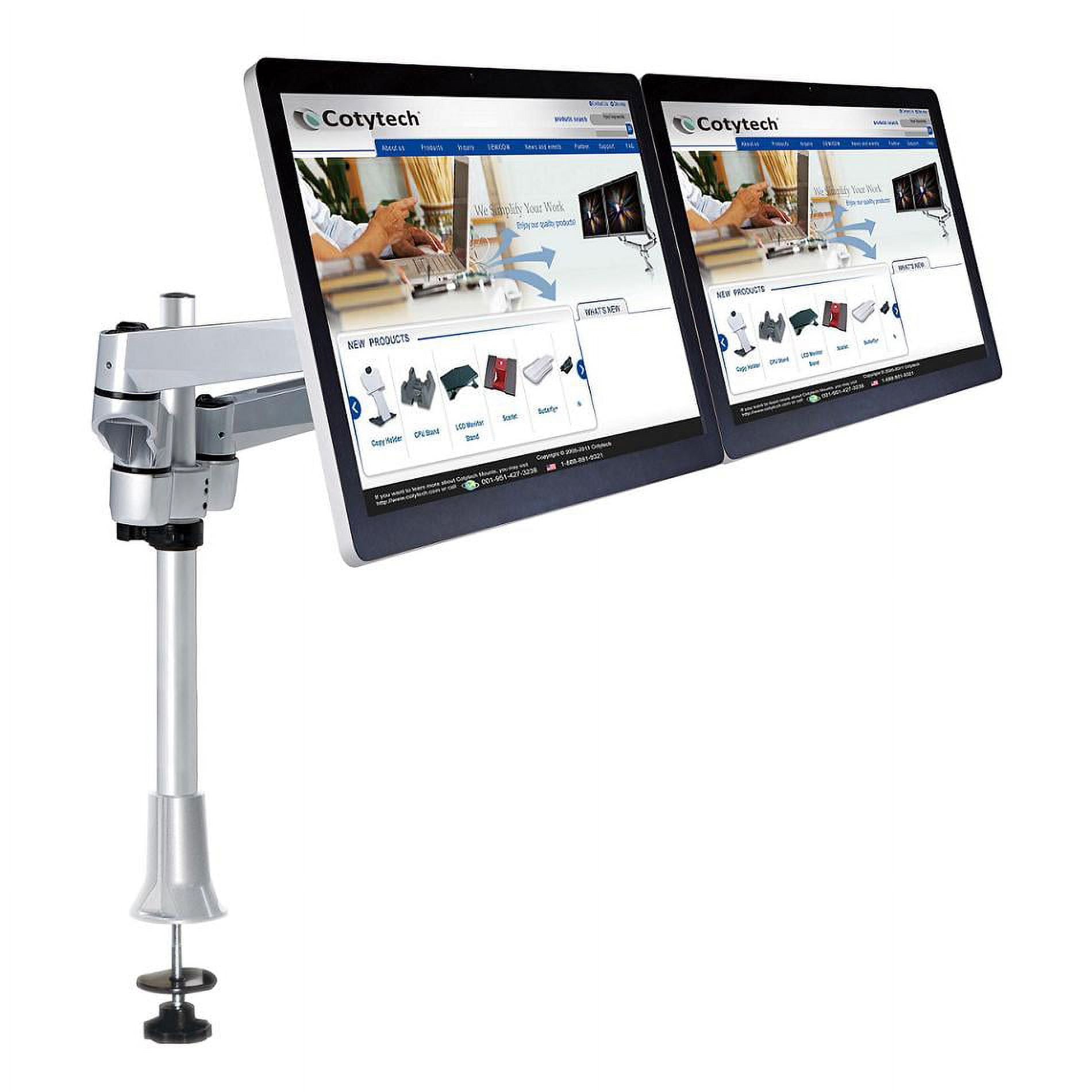 cotytech dual apple monitor desk mount quick release - Walmart.com
