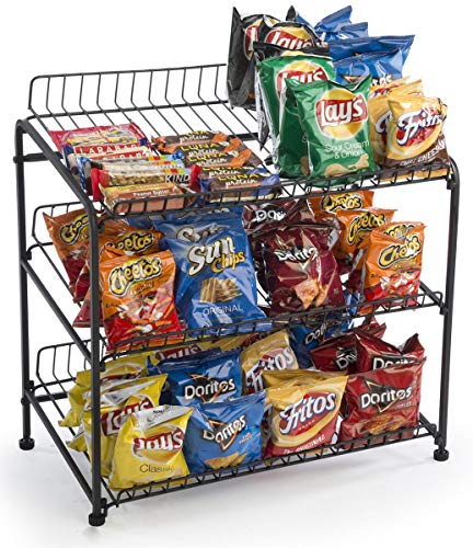 countertop wire rack, three open shelves black (wcr3sbk) - Walmart.com