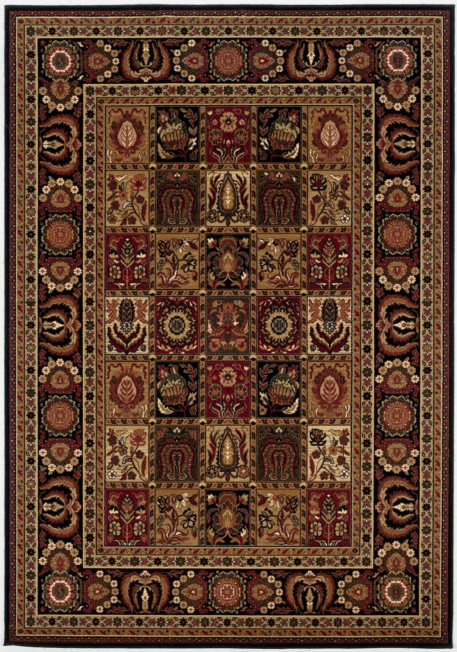 couristan royal kashimar antique nain framed floral wool rug - Walmart.com