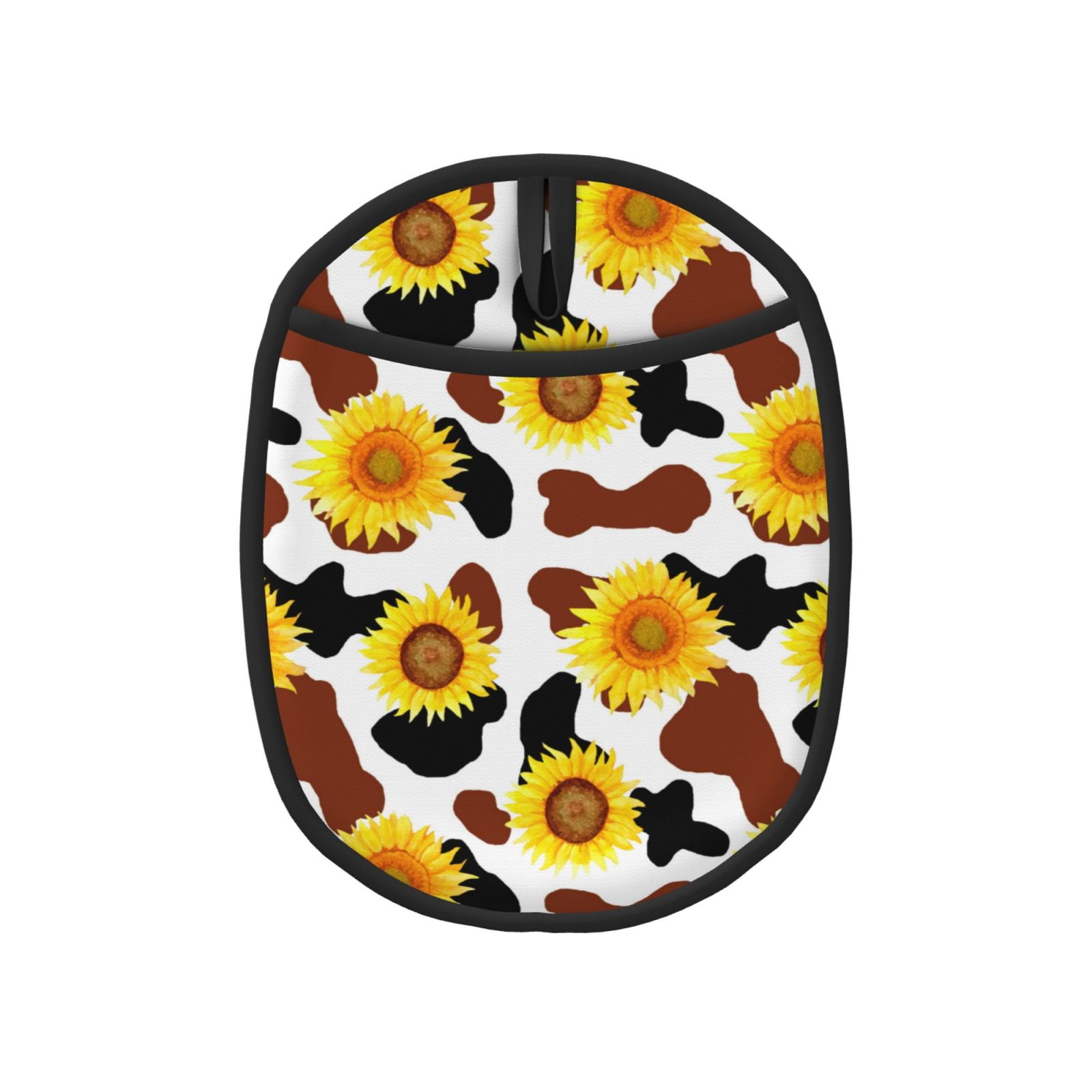 cow print sunflower western Pot Holders for Kitchen - Heat Resistant ...