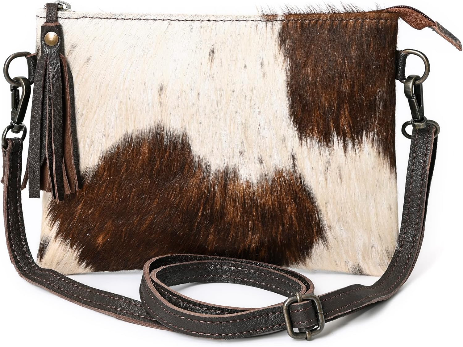 cowhide and hair Pouch bag Genuine cowhide hair small crossbody Bag ...