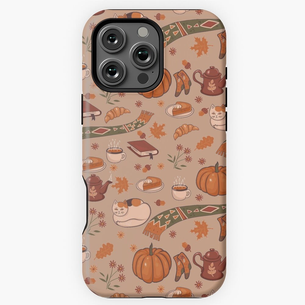 cozy autumn cute pattern Phone Case for iPhone 16 15 14 13 12 11 Pro ...