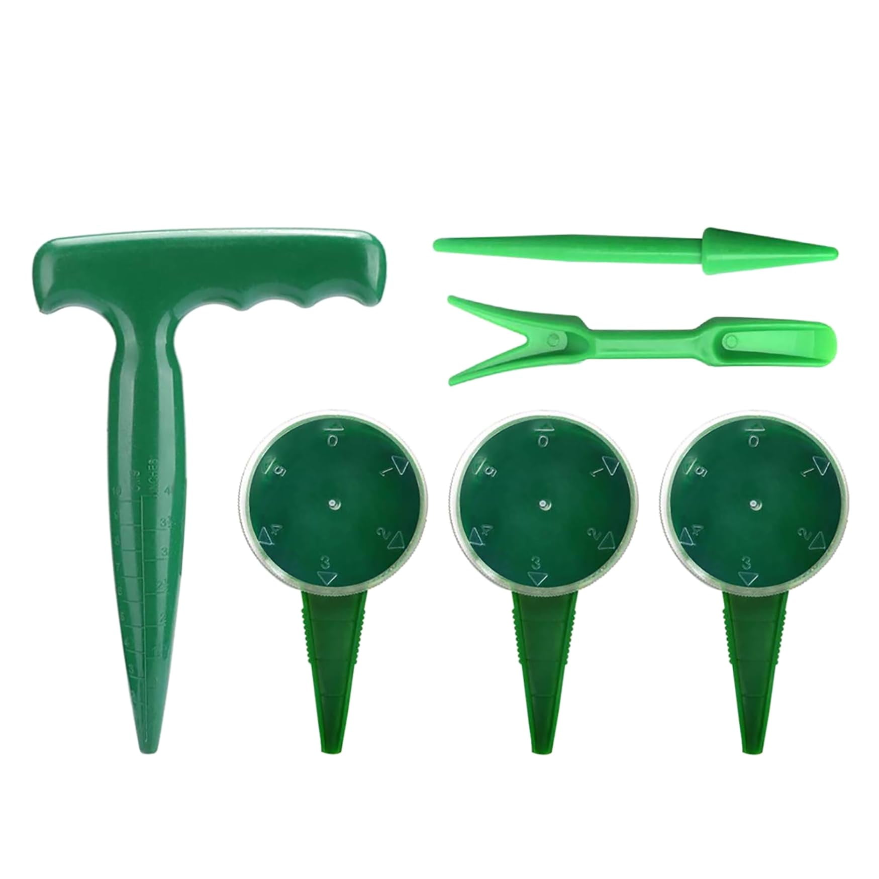 cozyou 6 Pack Adjustable Garden Hand Hold Planter Seeder Tool, Sowing ...