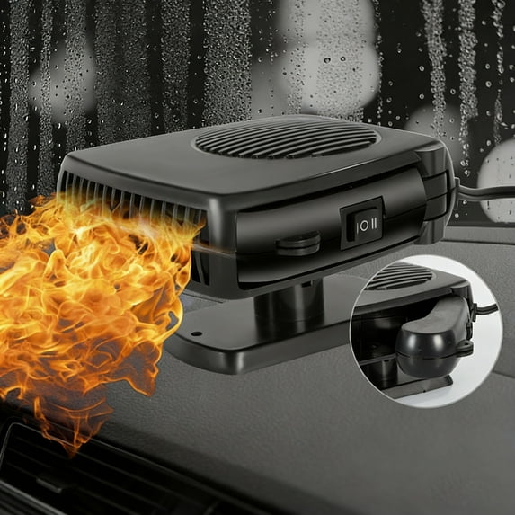 cpengpj 12V 200W Car Heater Fan, ABS Alloy Windshield Defroster ...