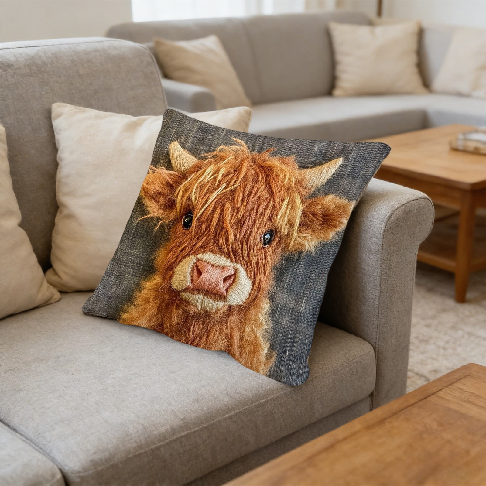 cpengpj 18inch Double-Sided Short Lint Throw Pillow Cover Multicolor ...