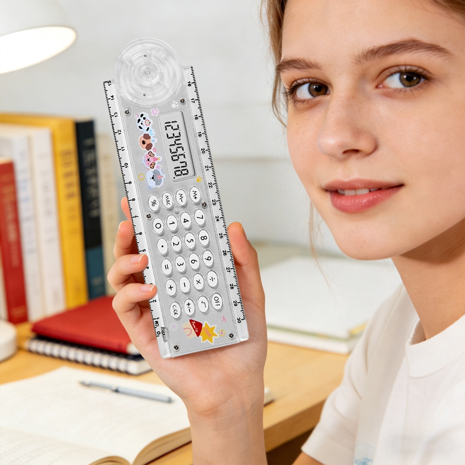 cpengpj 2-In-1 Multifunctional Calculator, 8-Digit Clear Display, for ...