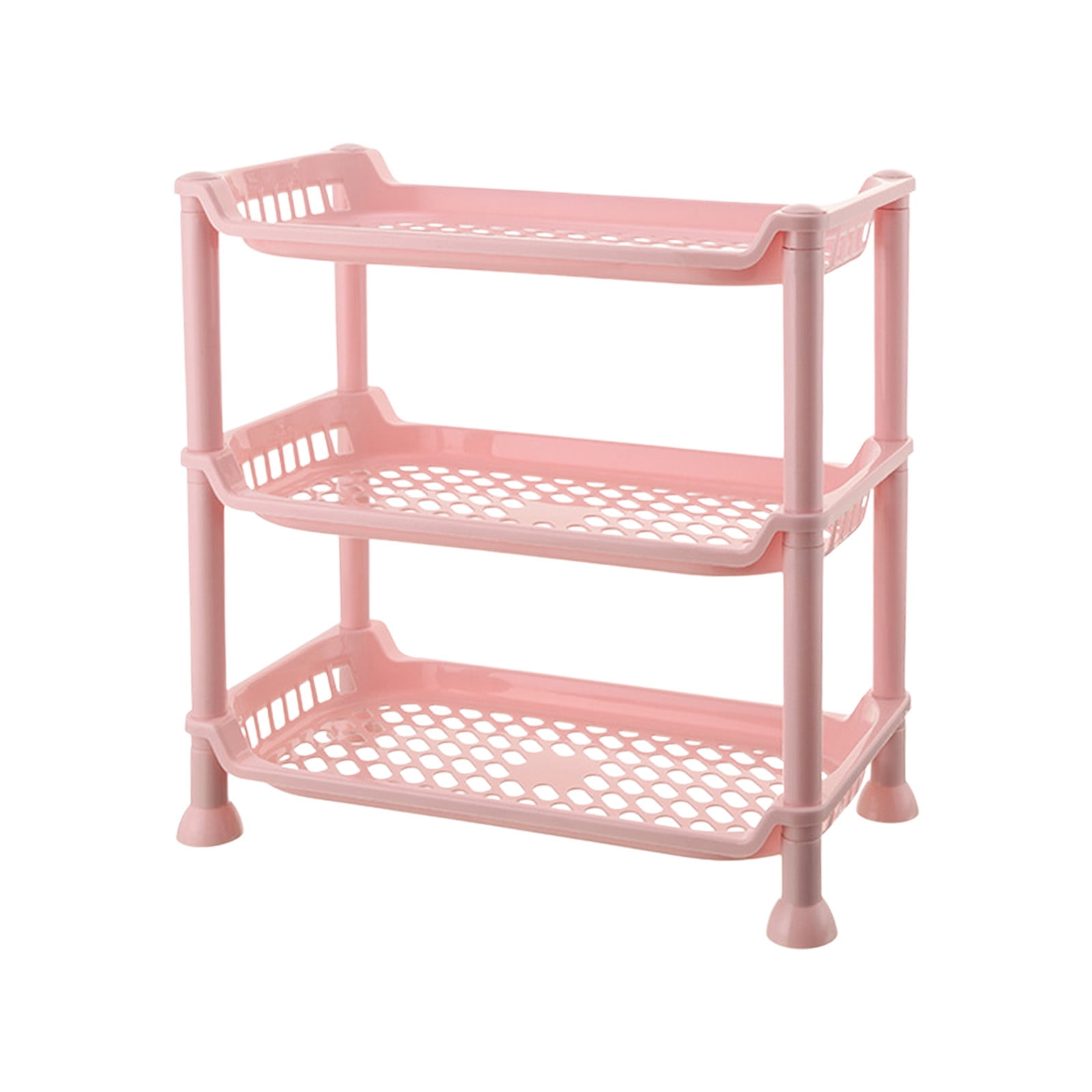 cpengpj 3-Tier Kitchen Shelf, Bathroom Storage Rack, Iron Desktop ...