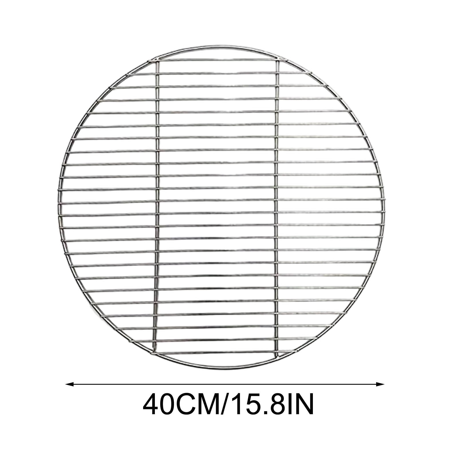 cpengpj 30cm 35cm 40cm Fire Pit Grill Grate, Round Cooking Grate, Steel ...