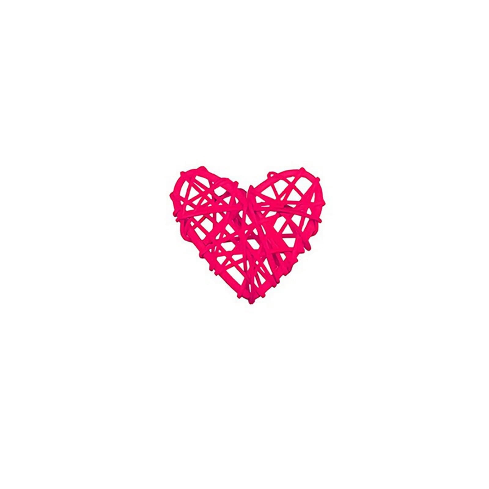 cpengpj 6CM Natural Rattan Heart-Shaped Wall Decor for Home, Wedding ...