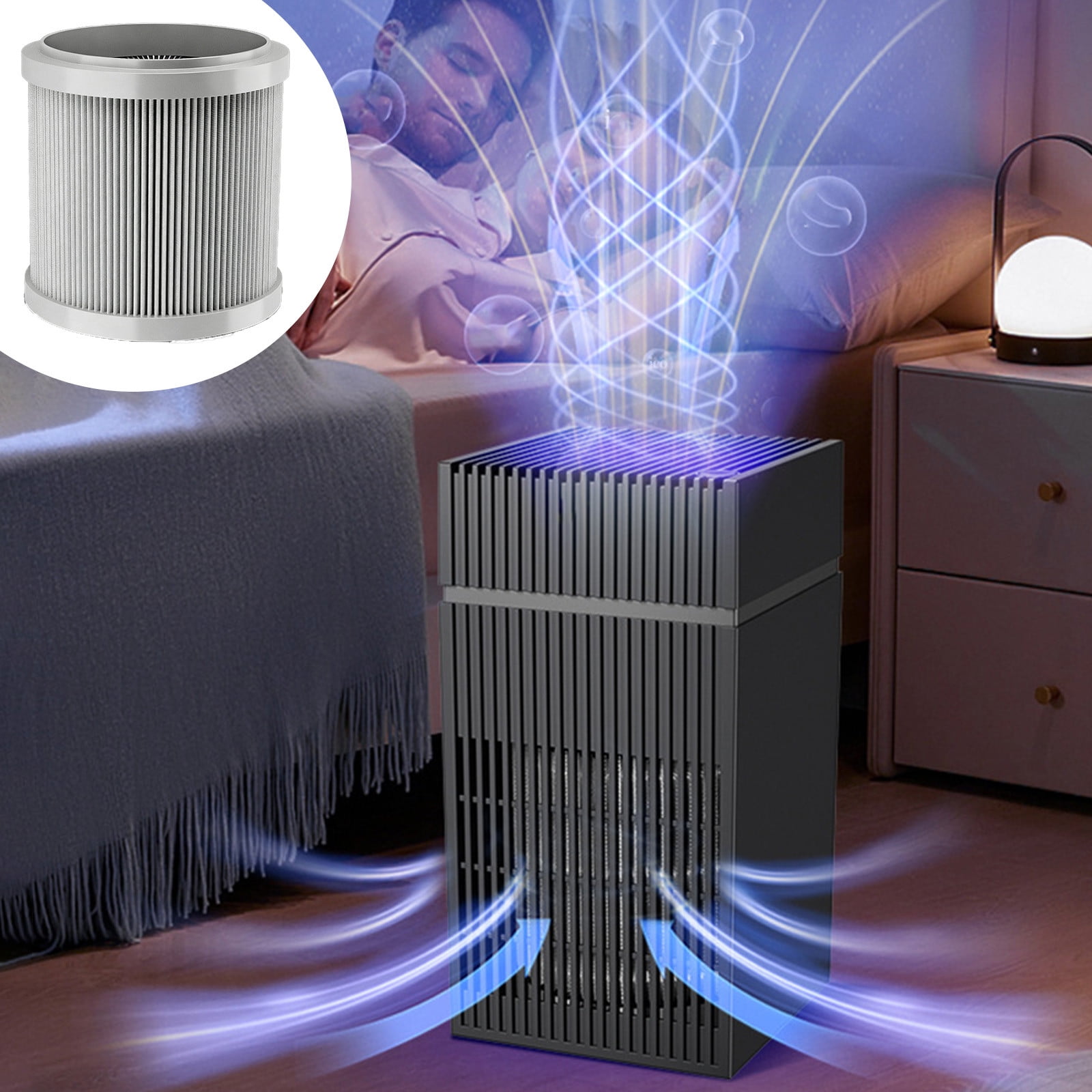 cpengpj Activated Carbon Composite Filter for Air Purifiers, Plastic ...