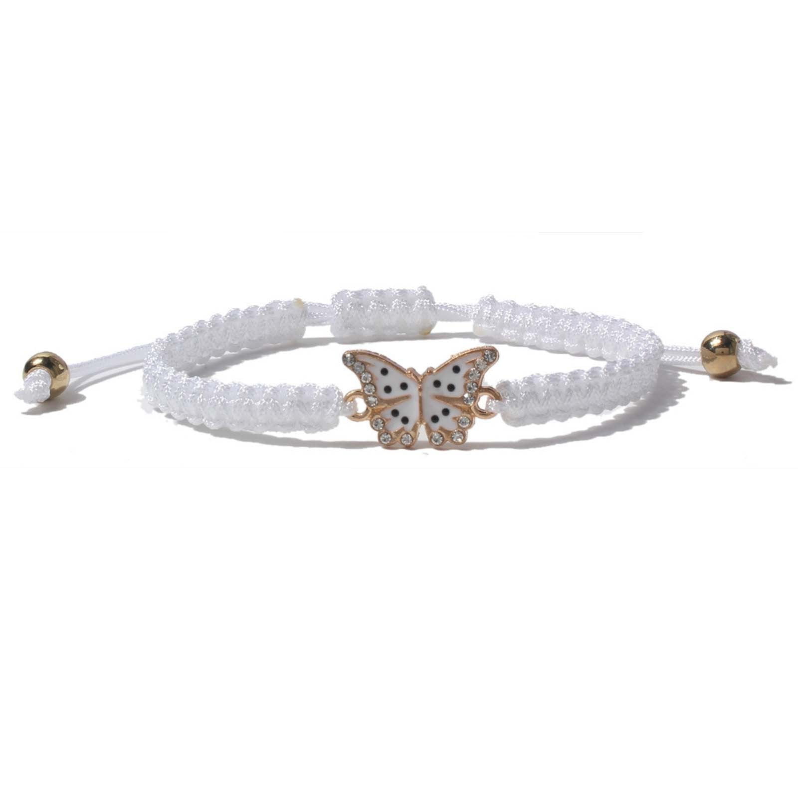 cpengpj Adjustable Woven Bracelet for Women Girls, Colorful Thread Soft ...