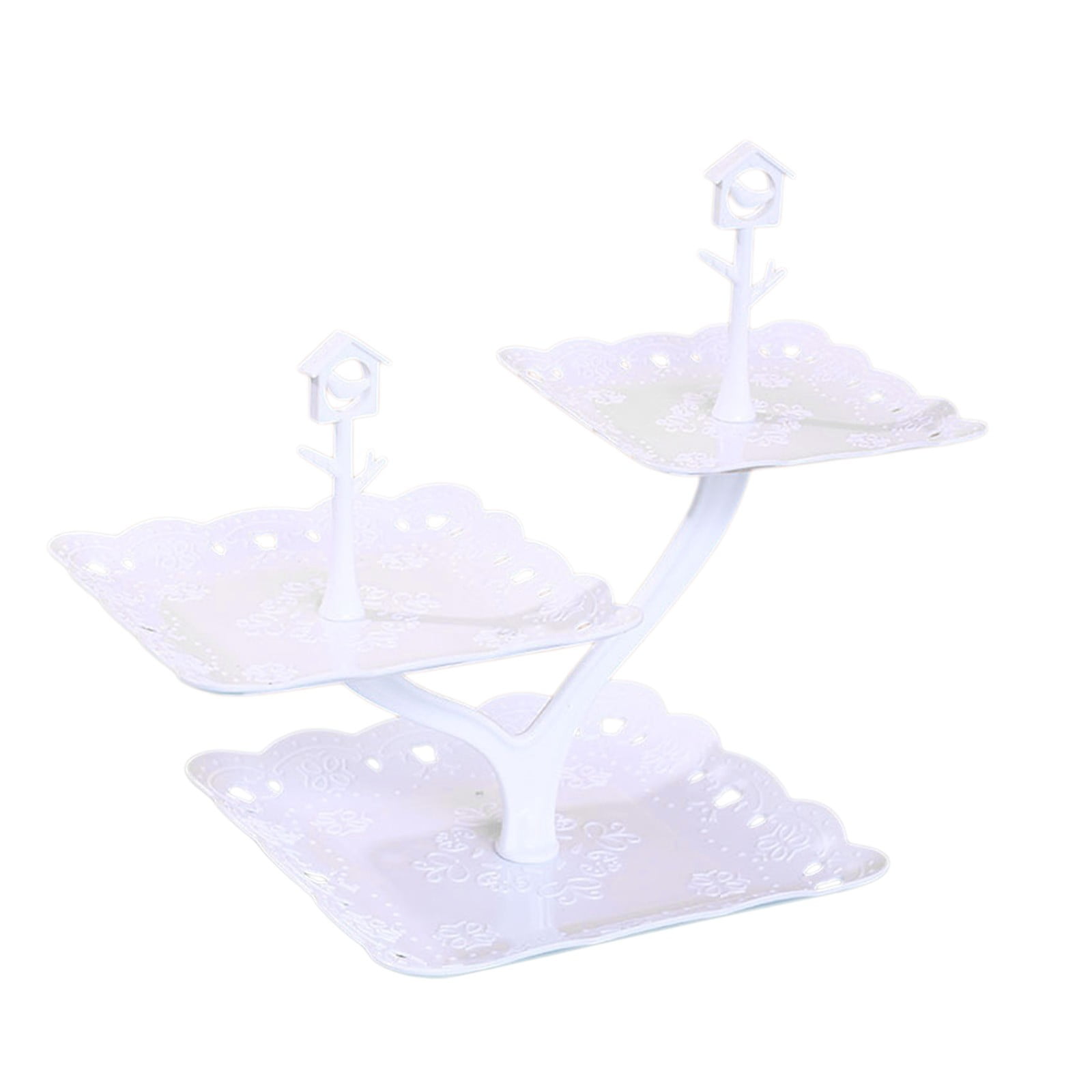 cpengpj Cake Stand Plastic Dessert Table Stand Set Tired Cupcake ...