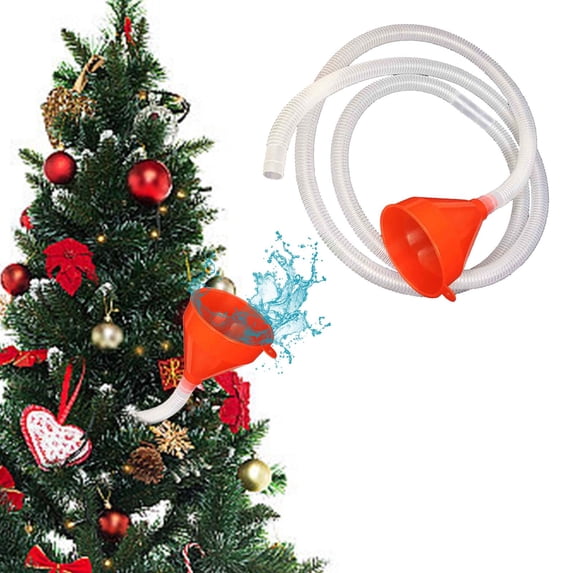cpengpj Christmas Tree Watering Funnel 1.5m Long with Red Funnel and ...