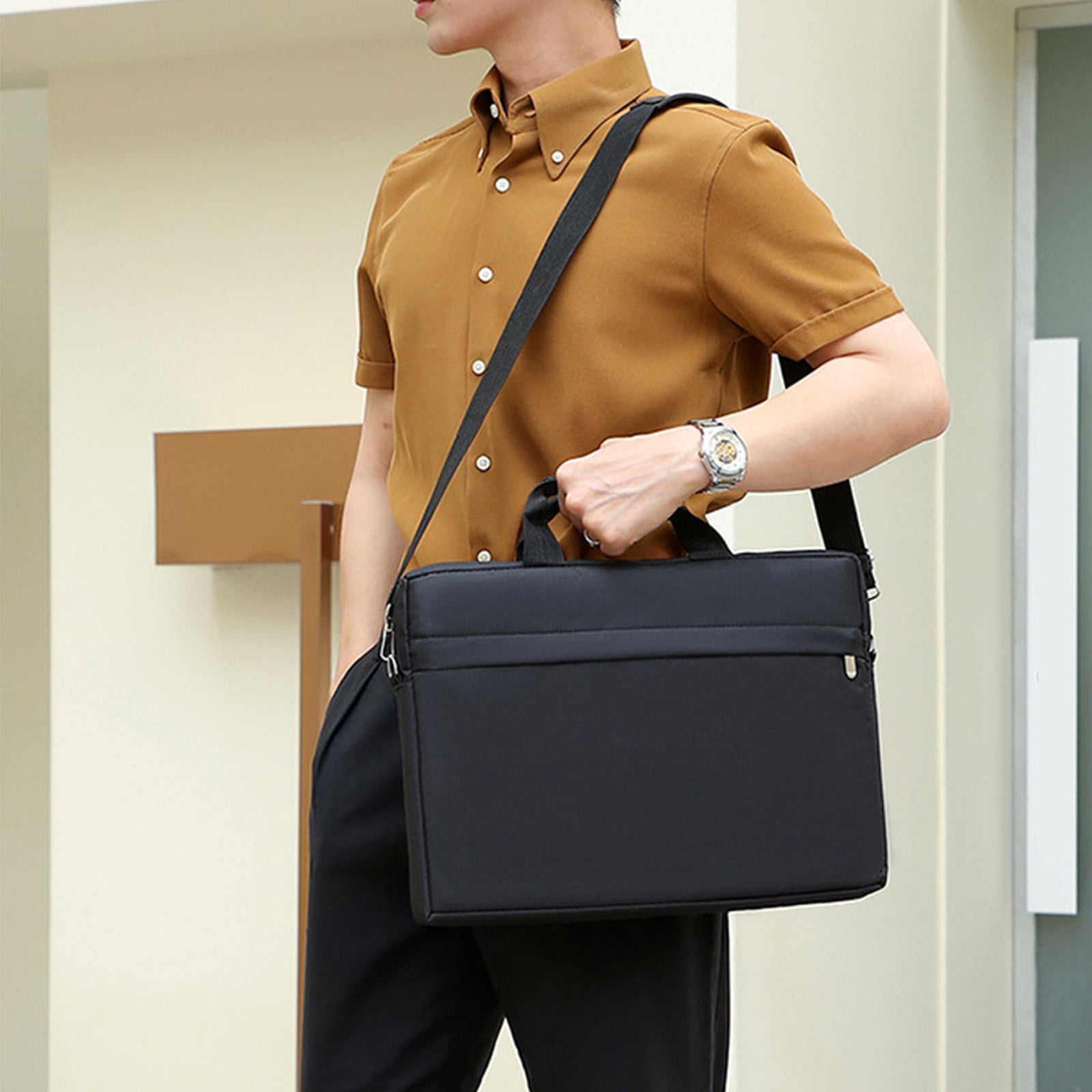 cpengpj Clearance 15.6in Laptop for Computer Bag, Laptop Bag Leather ...