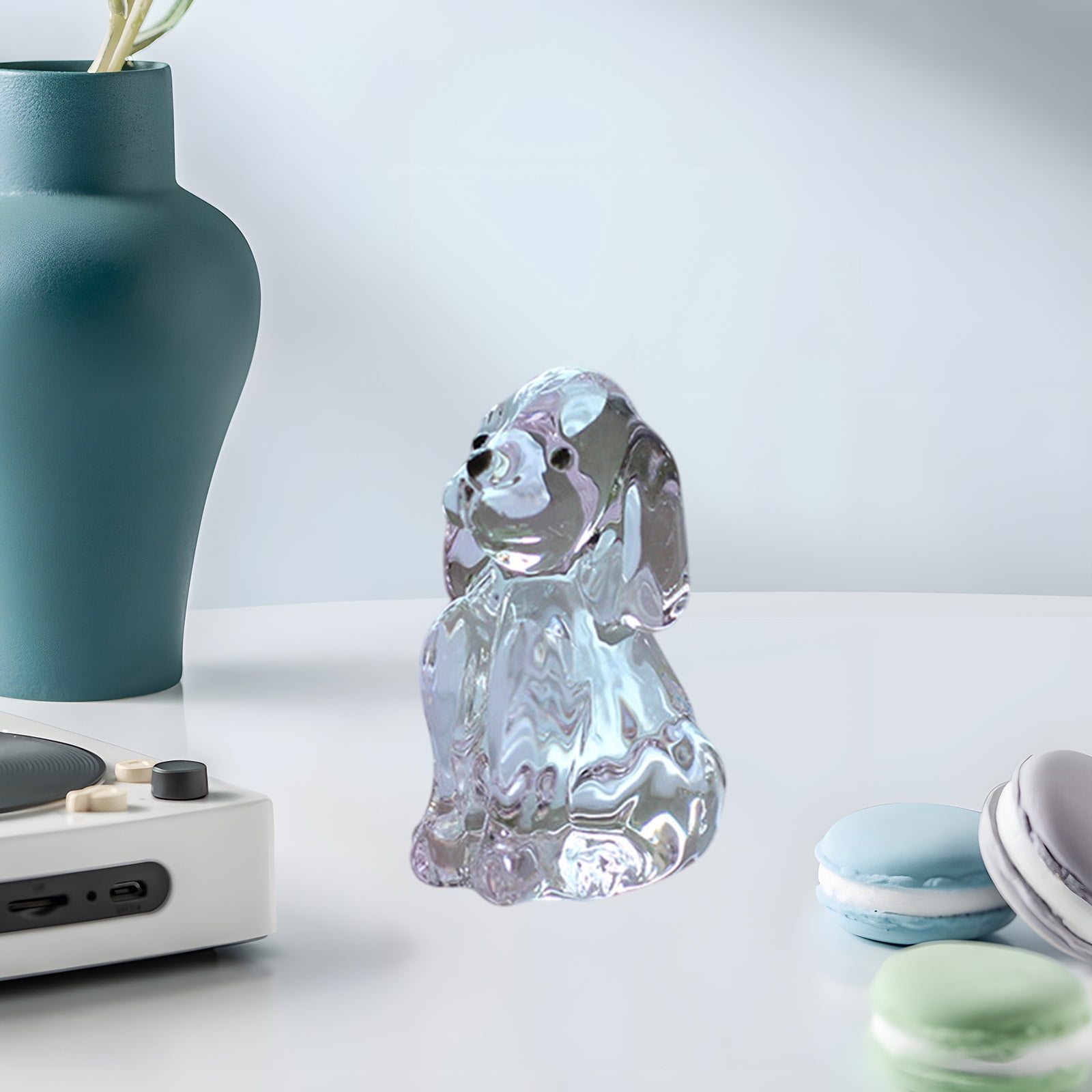 cpengpj Animals Crystal Dogs Puppy Figurines Collectibles Art Glass ...