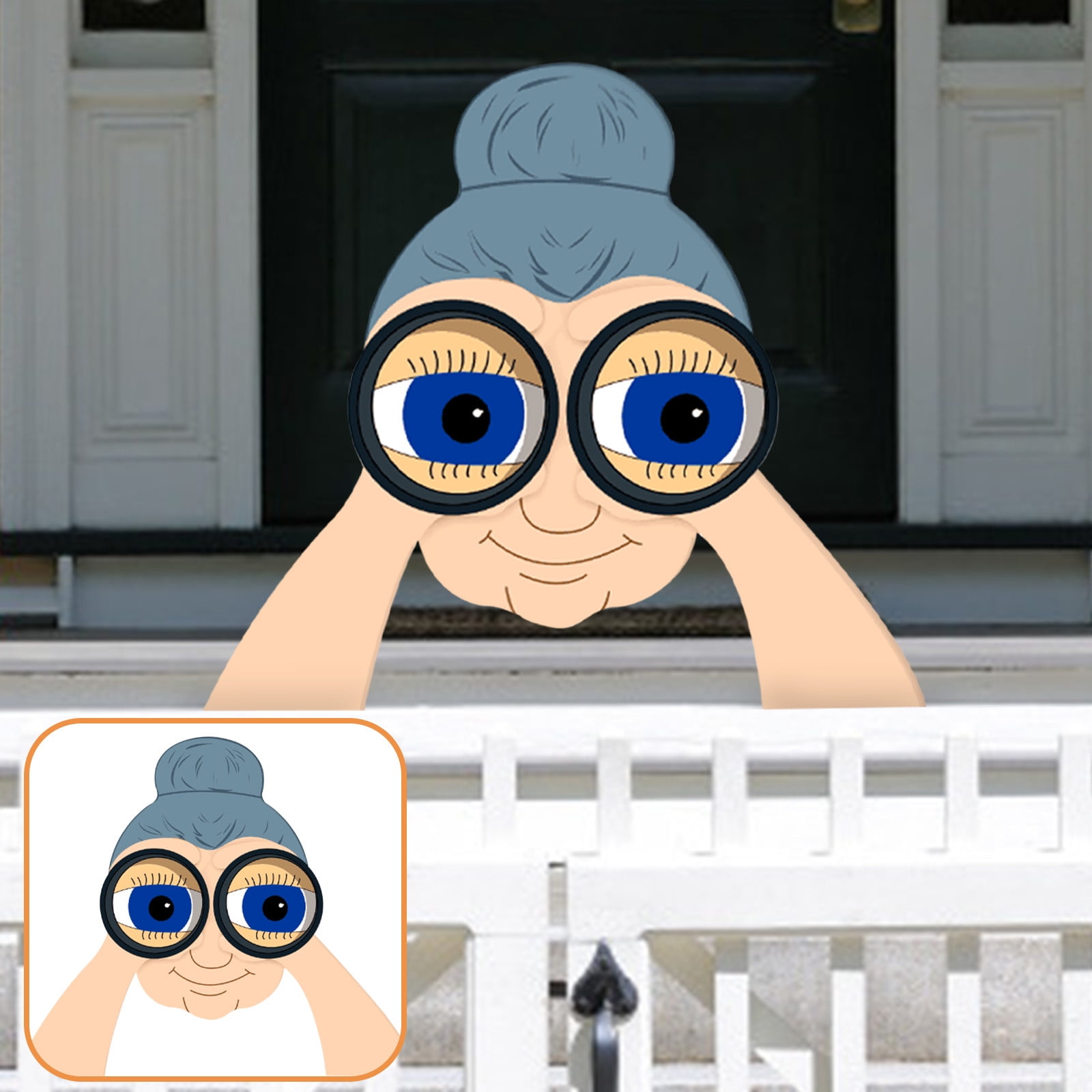 cpengpj Binocular Spying Fence Peeker - Nosy Neighbor Couple Fence ...