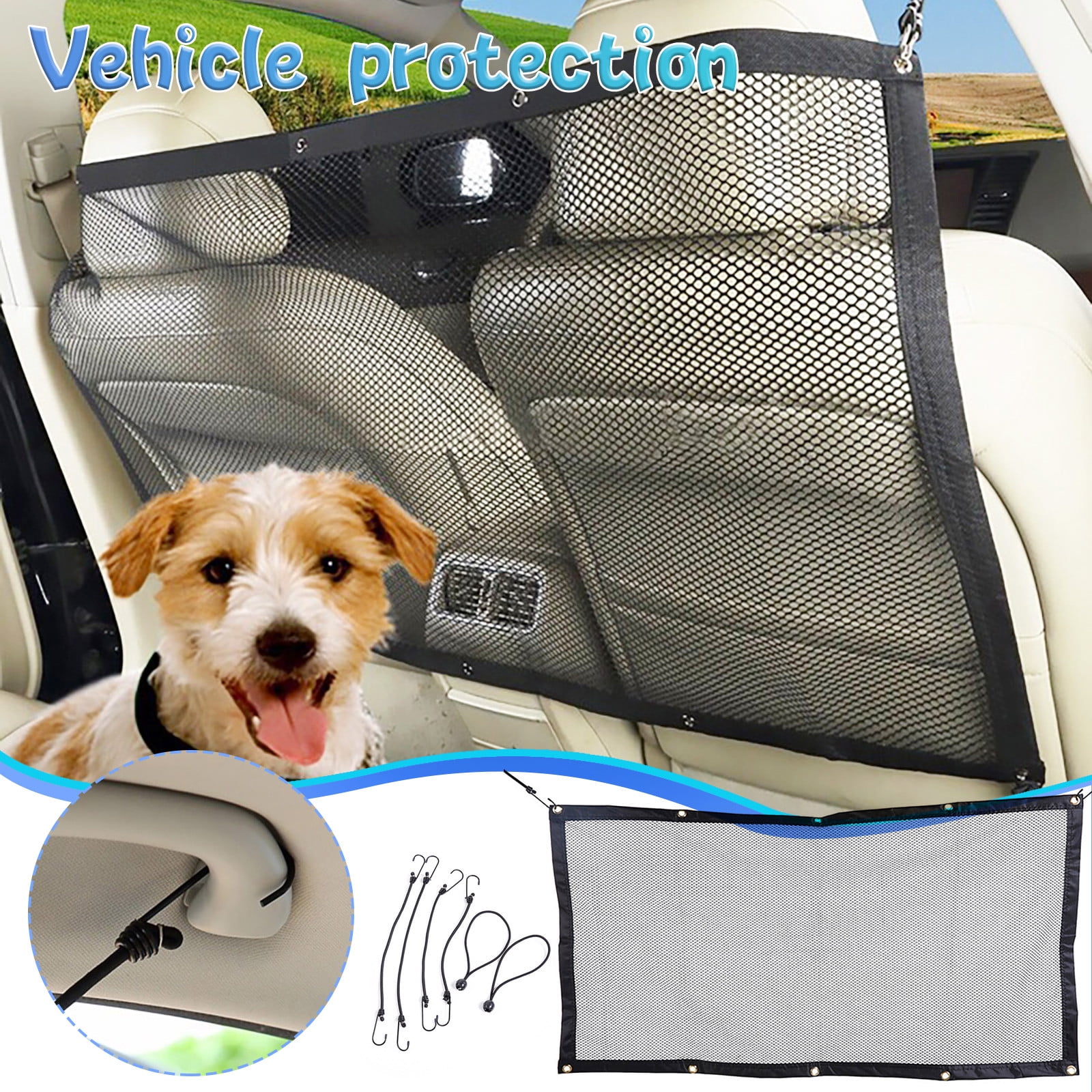 cpengpj Clearance Dog Car Net Barrier Pet Barrier with Auto Safety Mesh ...